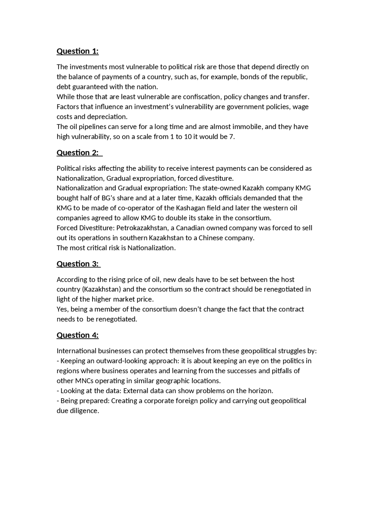 Chapter two's case study - Docsity