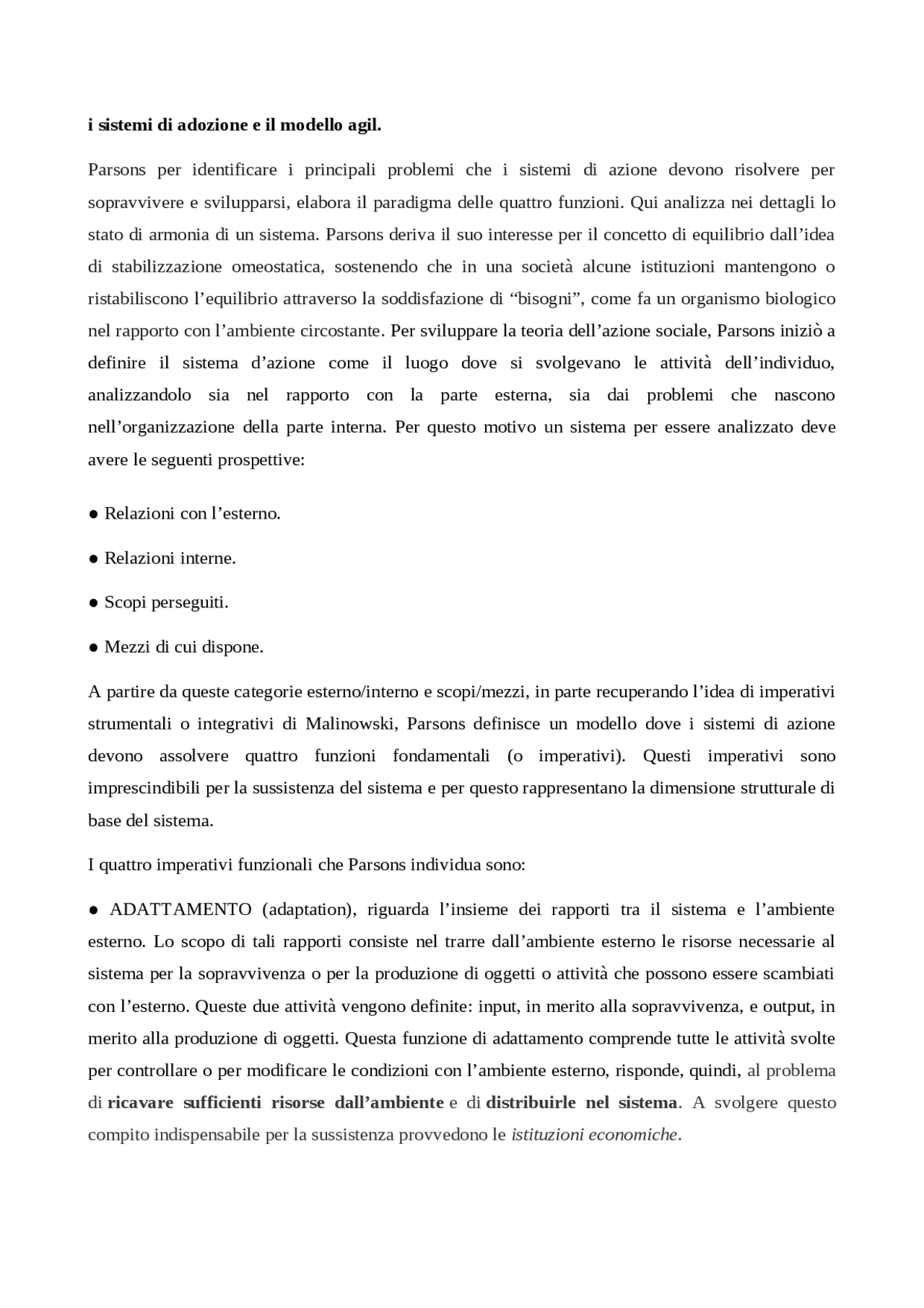 Il Modello Agil E I Sistemi Di Adozione Docsity