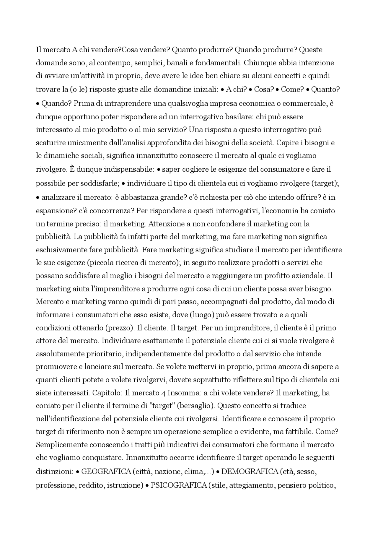 Appunti Di Marketing Docsity