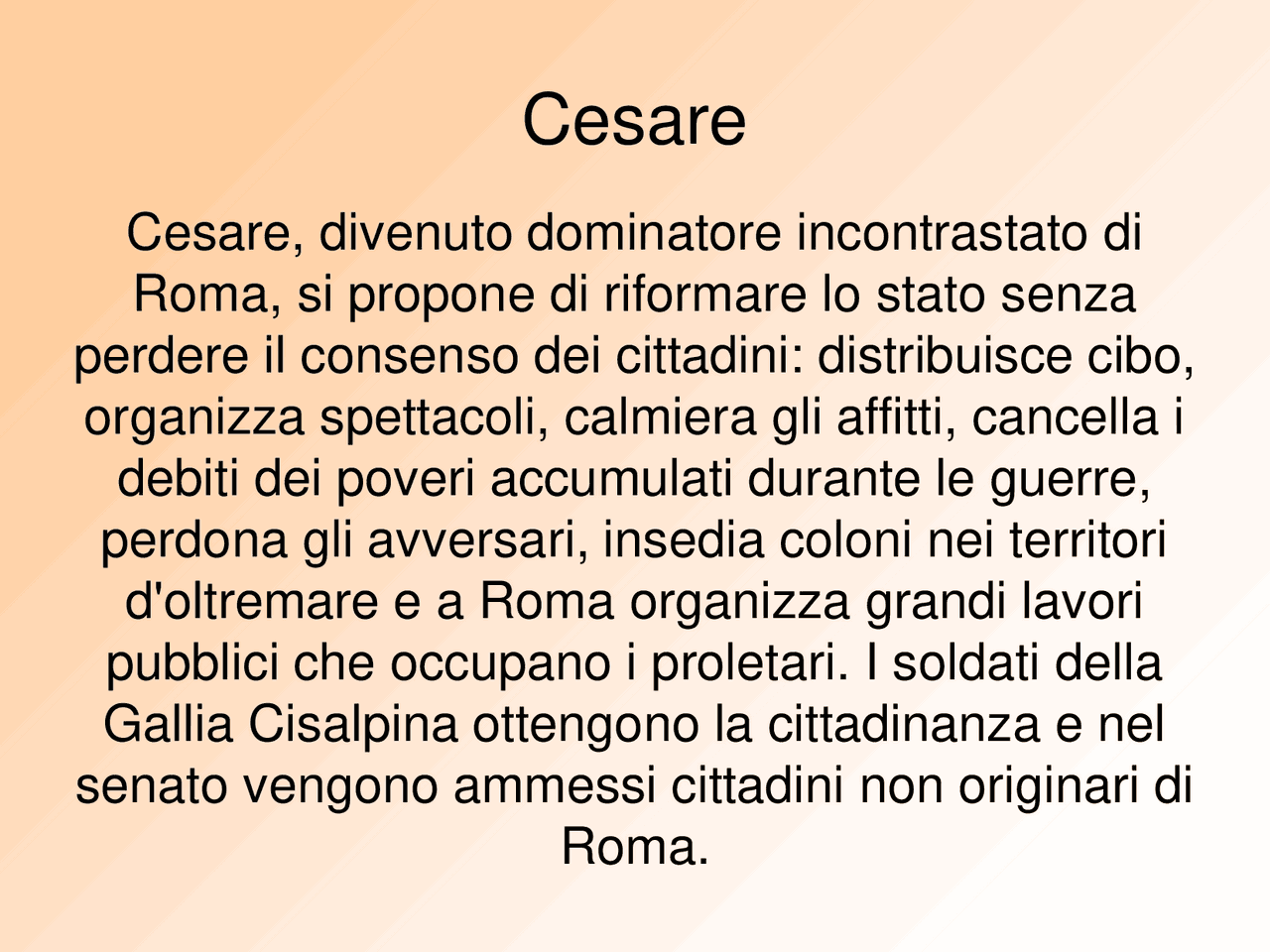 Giulio Cesare Vita E Opere Docsity