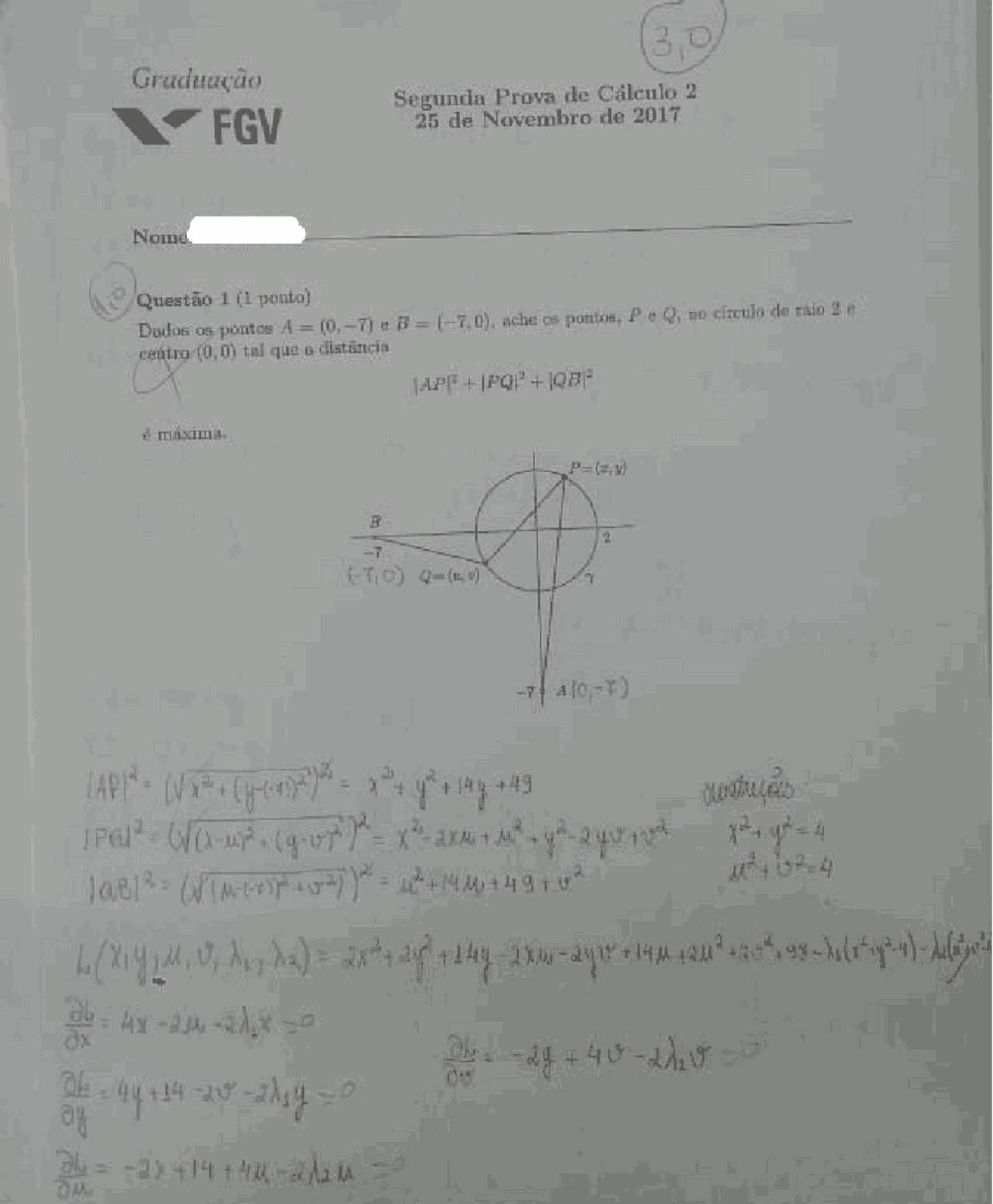 Prova De Cálculo Resolvida Docsity