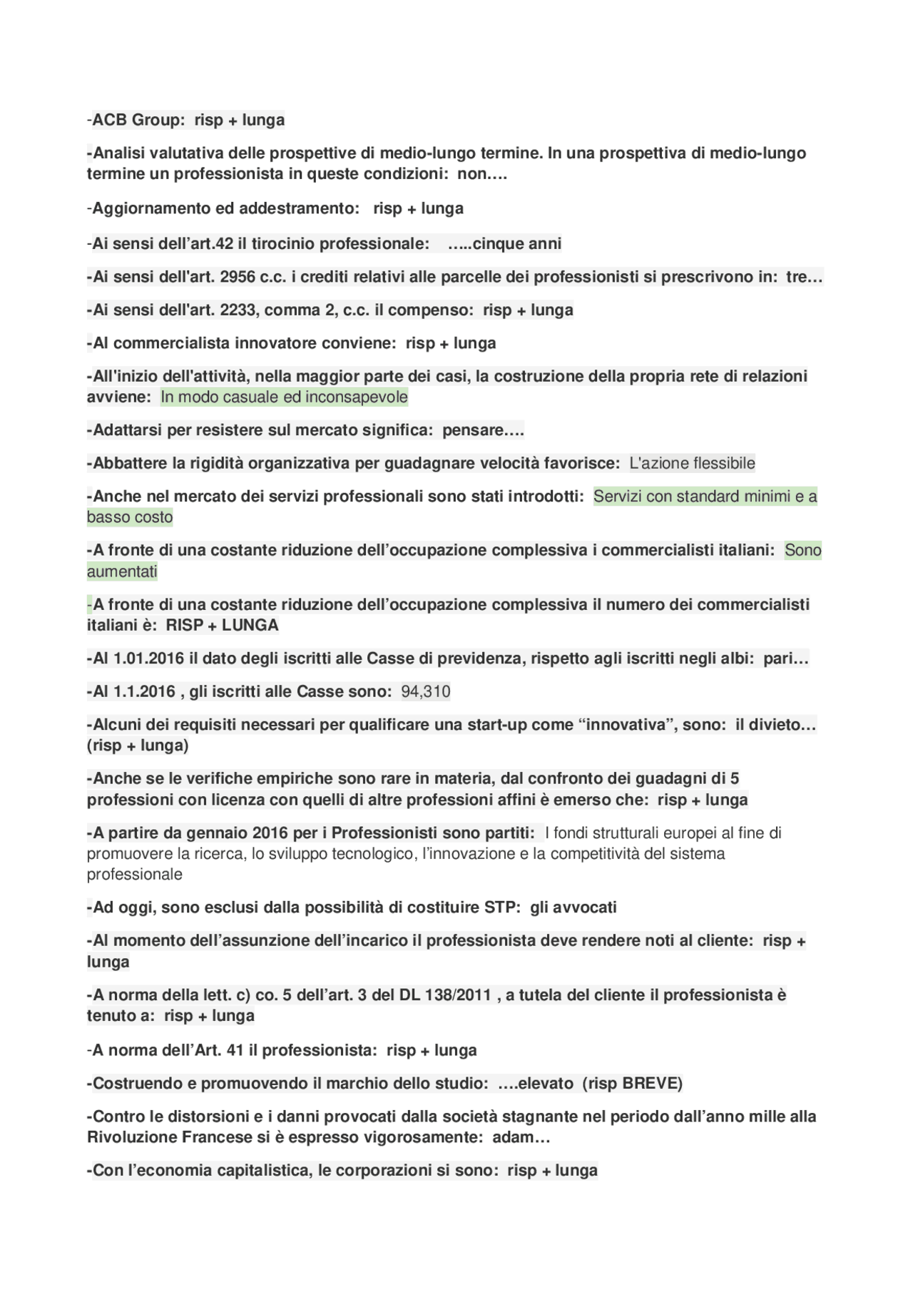Diritto E Management Pegaso Docsity