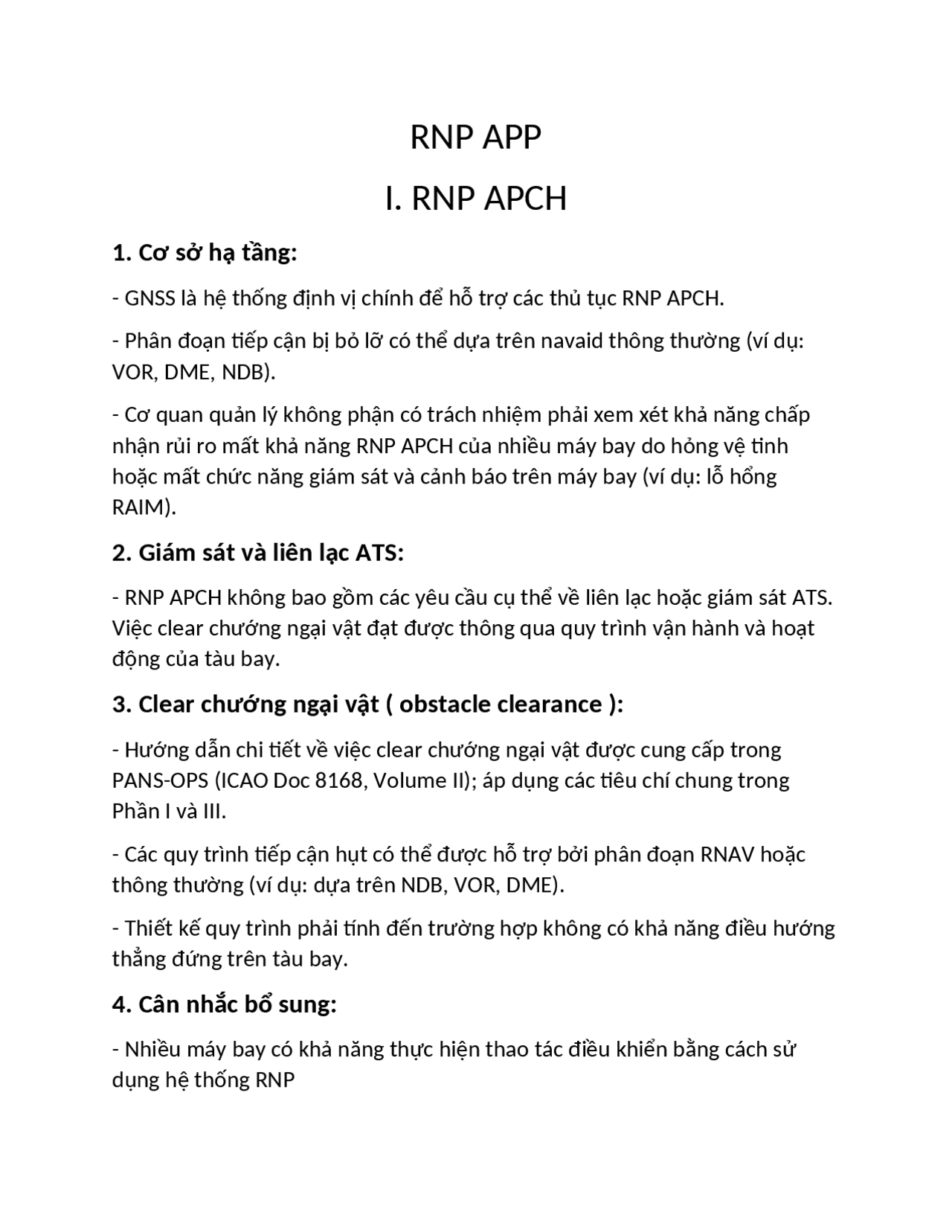 Tìm hiểu về RNP APP trong công tác kiểm soát tàu bay giai đoạn tiếp cận ...
