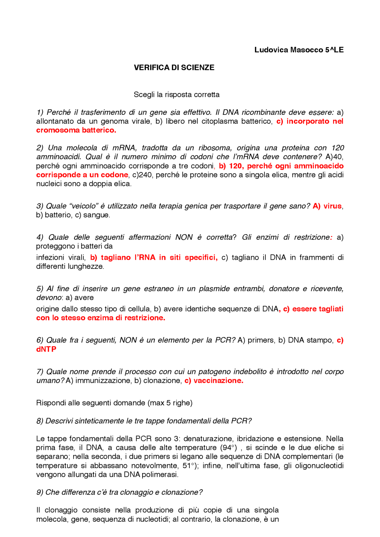 Biotecnologie E Scienze Della Terra Docsity