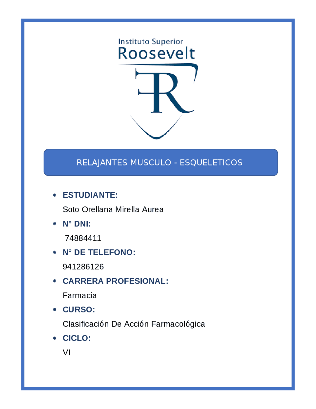 Fármacos Relajantes Docsity
