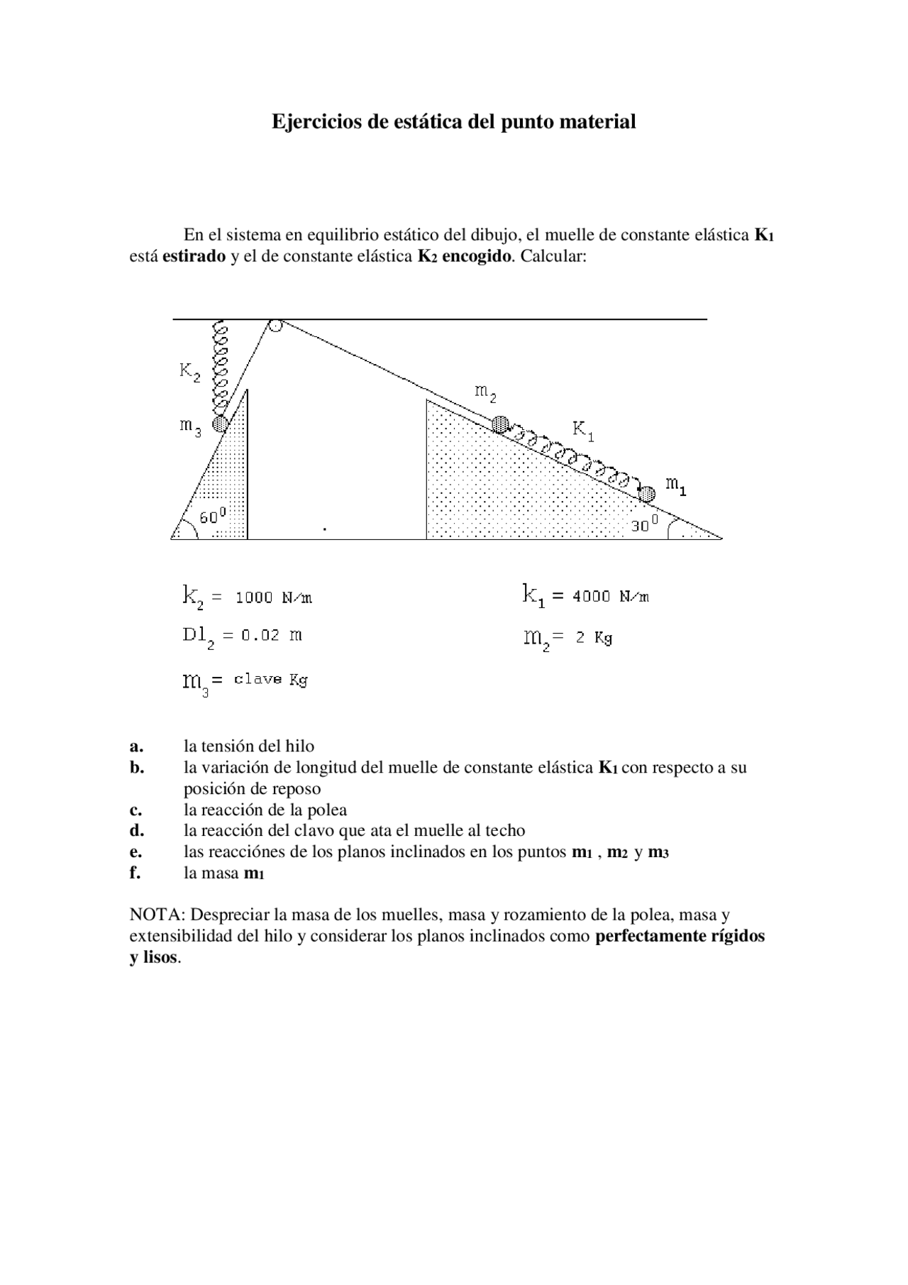 Ejercicios De Estática Docsity