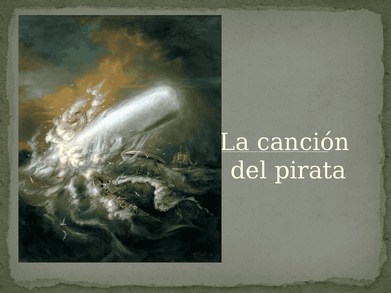 Historia Greca Sobre La Cancion Del Pirata Docsity