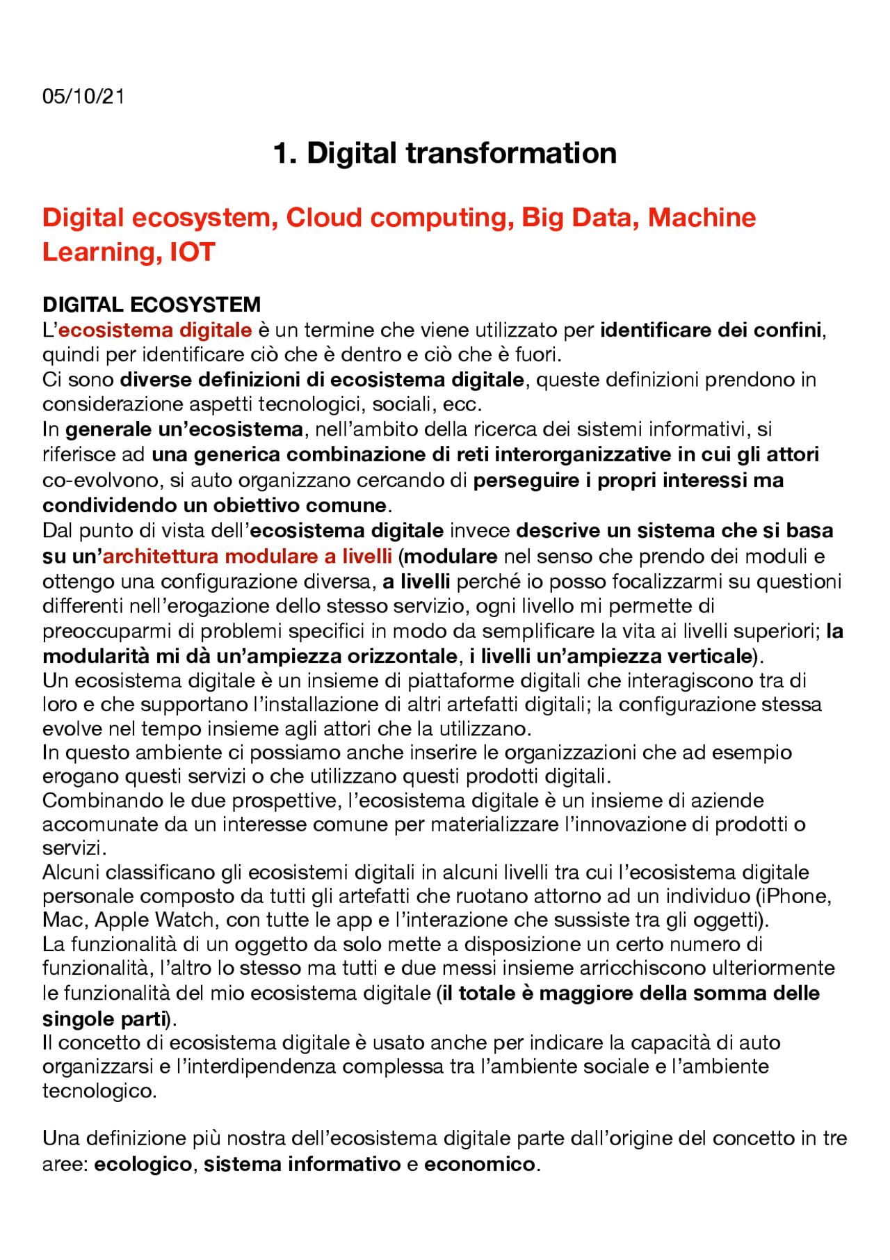 Appunti Di Digital Transformation Appunti Di Sistemi Digitali Docsity