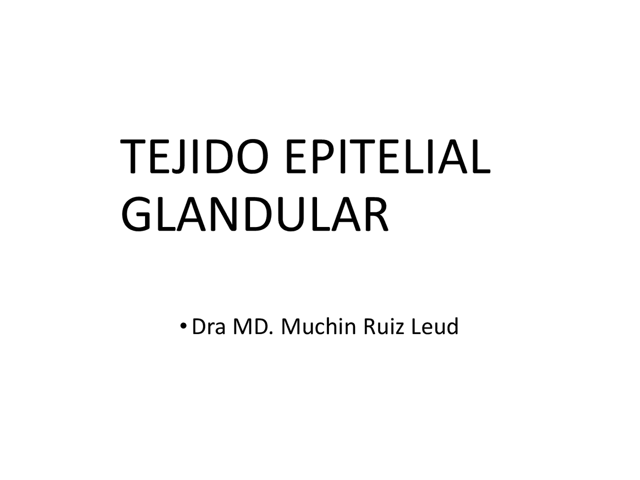 Teoria Clase Tejido Glandular Docsity
