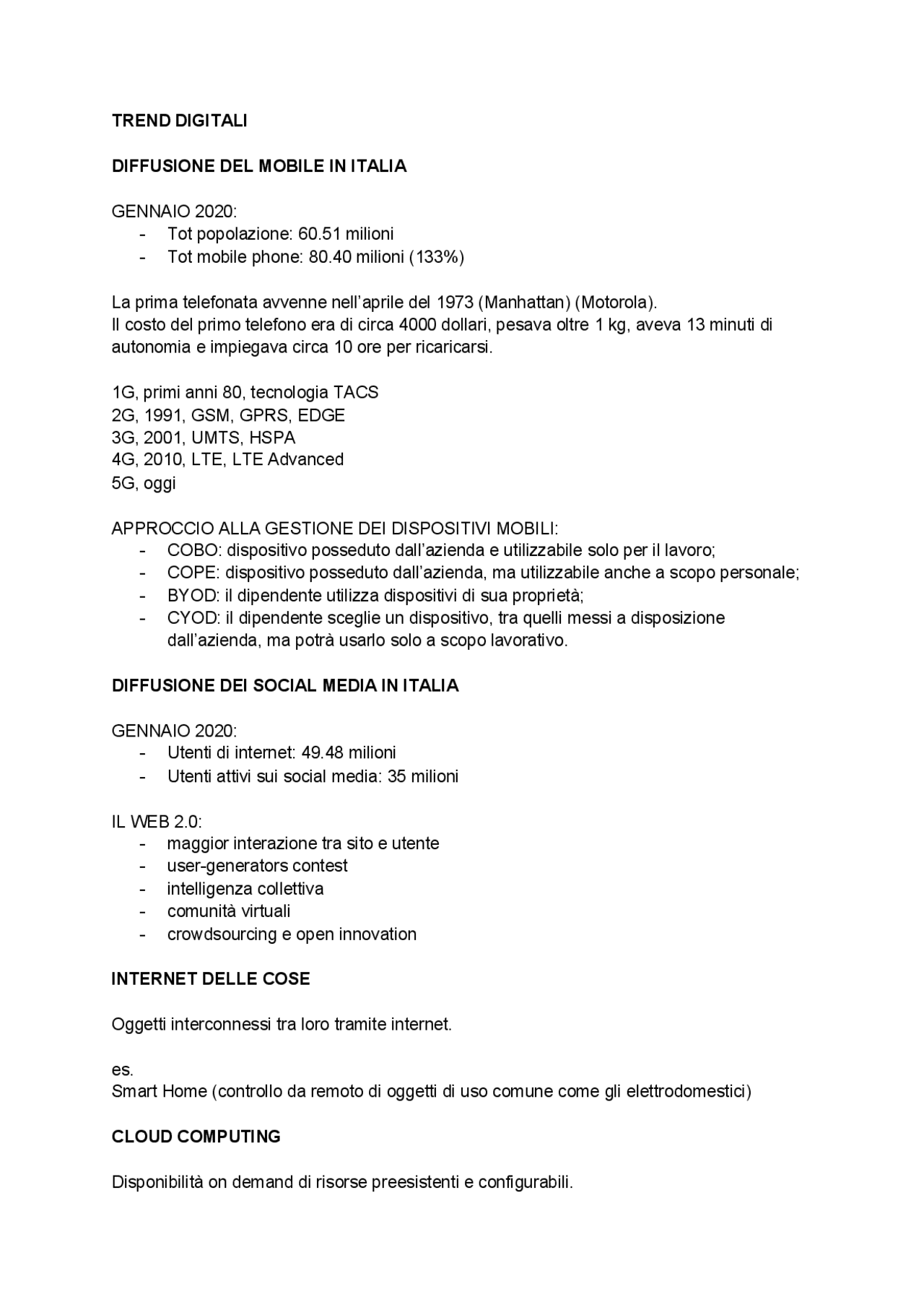 Appunti Informatica E Sistemi Informativi Docsity