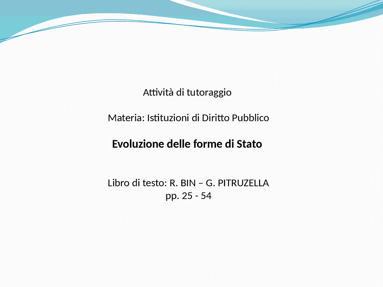 Evoluzione Delle Forme Di Stato Docsity