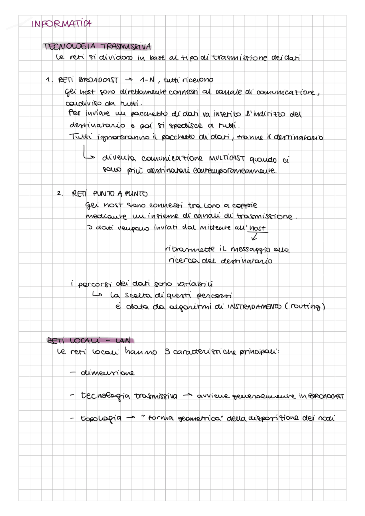 Le Reti Informatiche Docsity