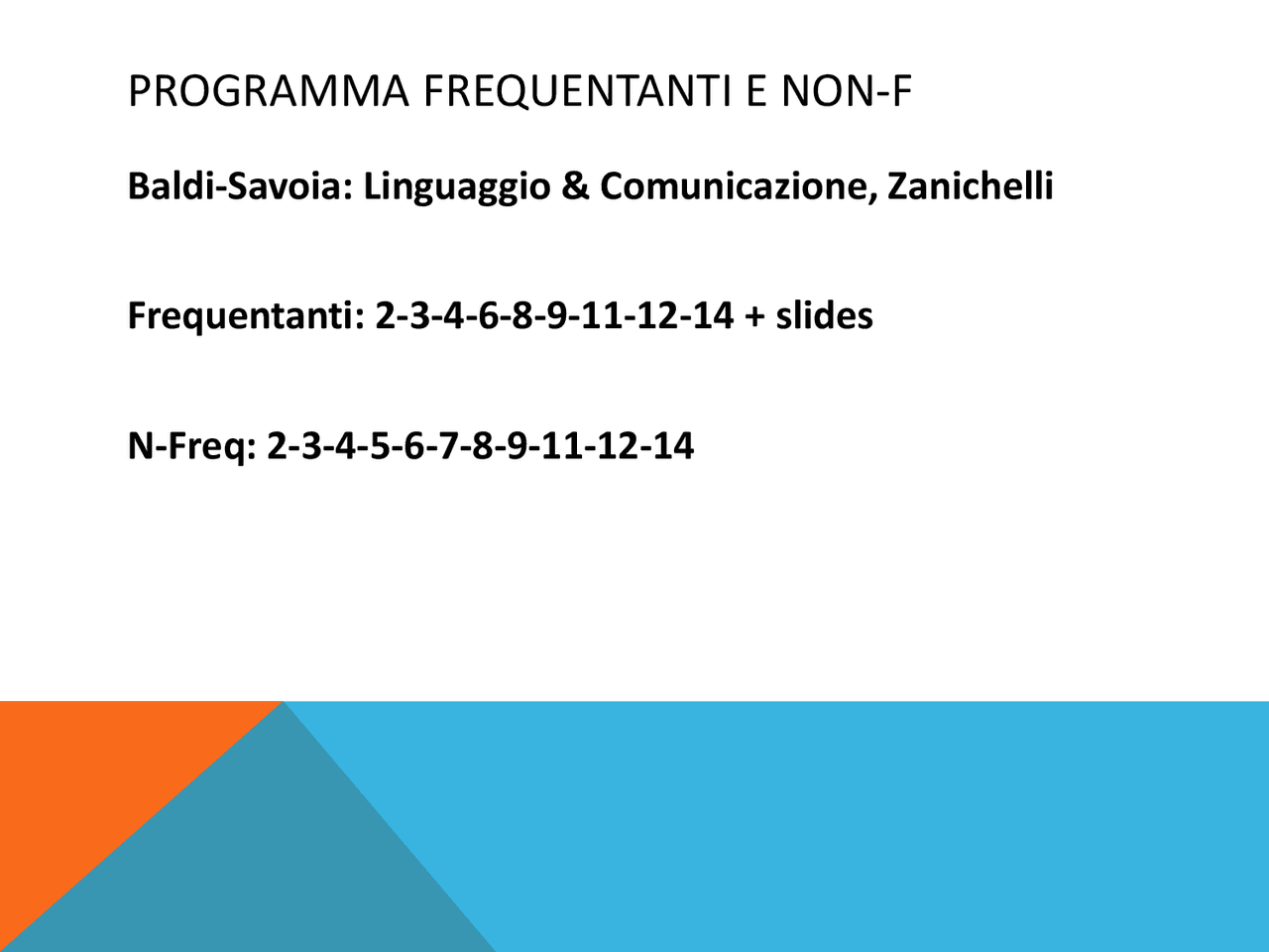 Slides Linguaggio E Comunicazione Docsity