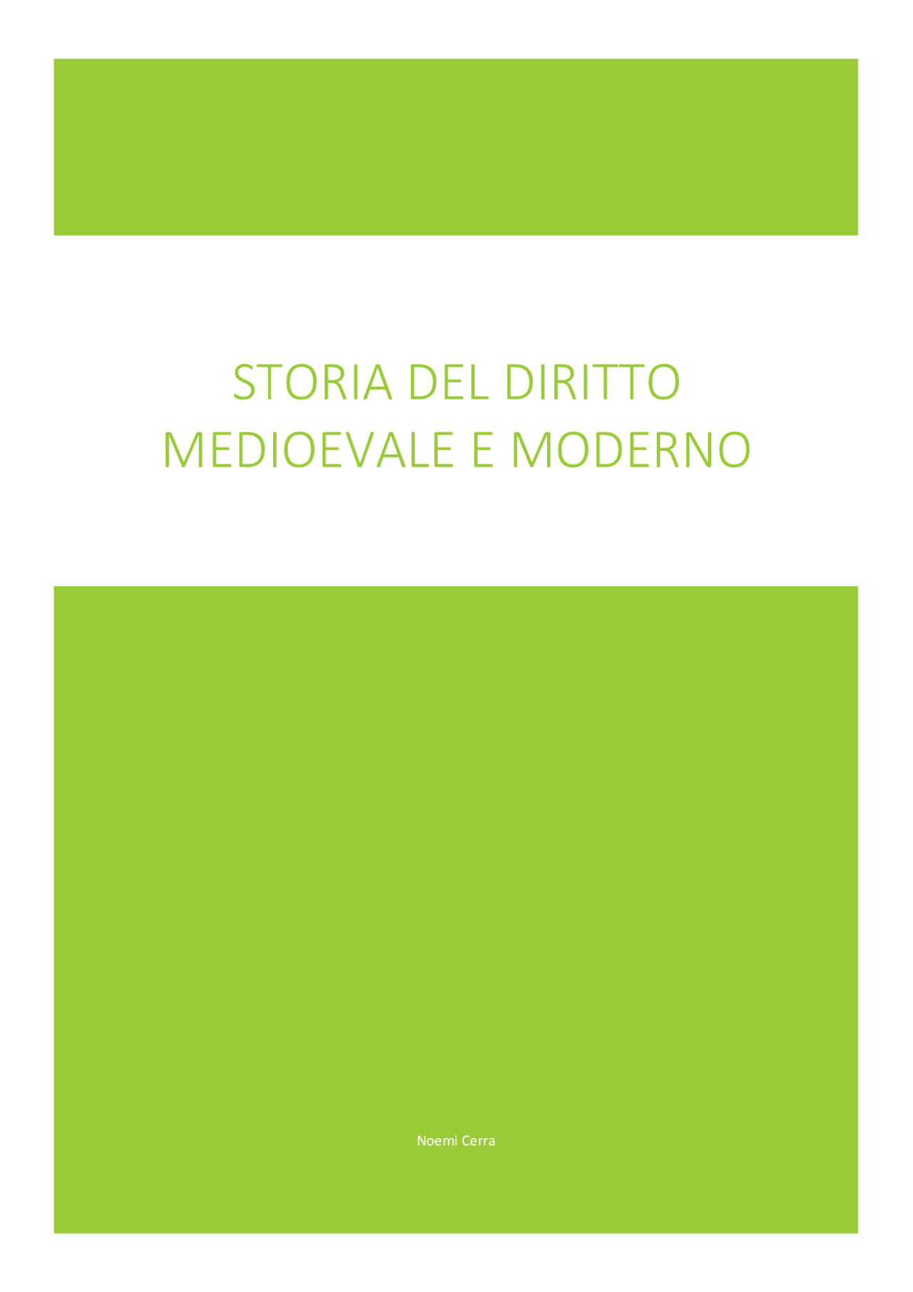 Storia Del Diritto Medioevale E Moderno Docsity