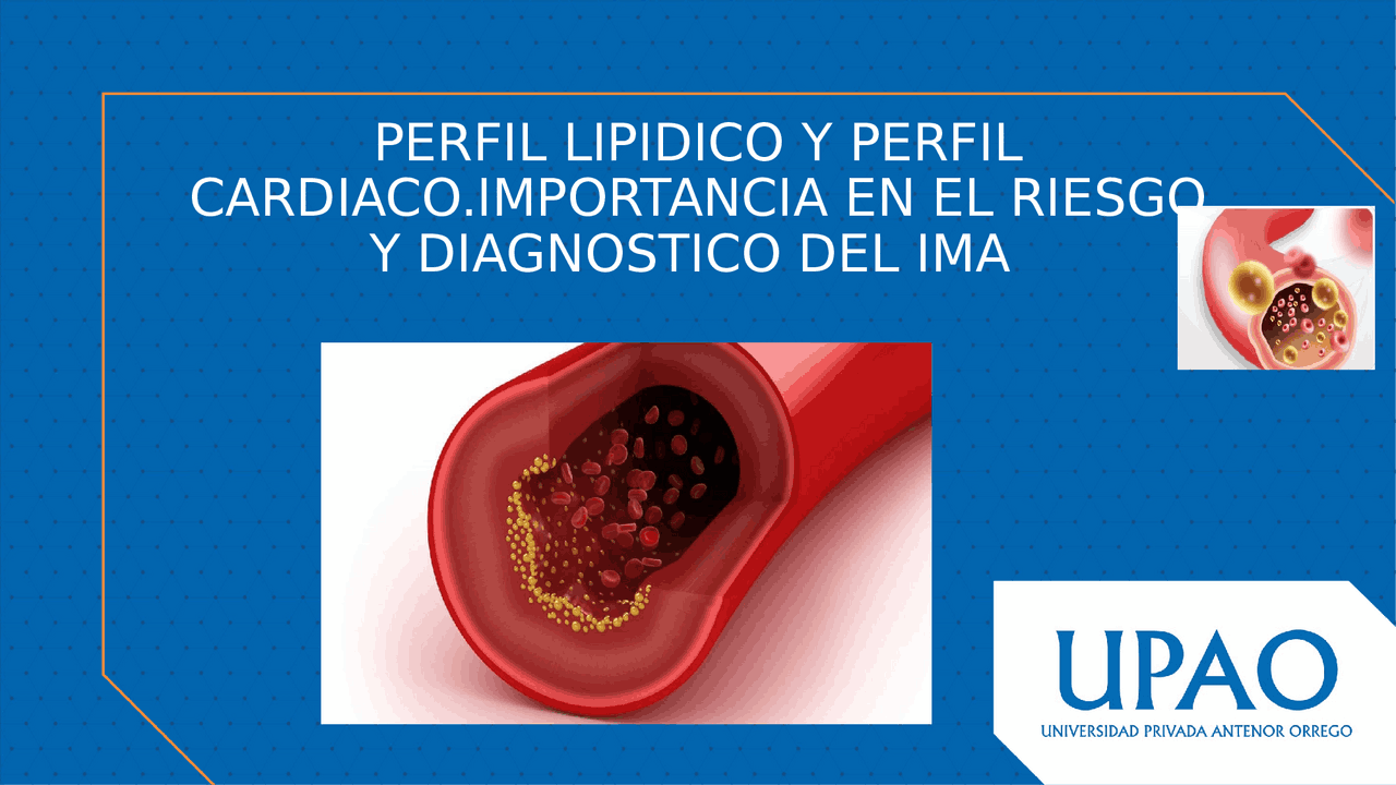 Perfil Cardiaco y Perfil Lipidico - Docsity