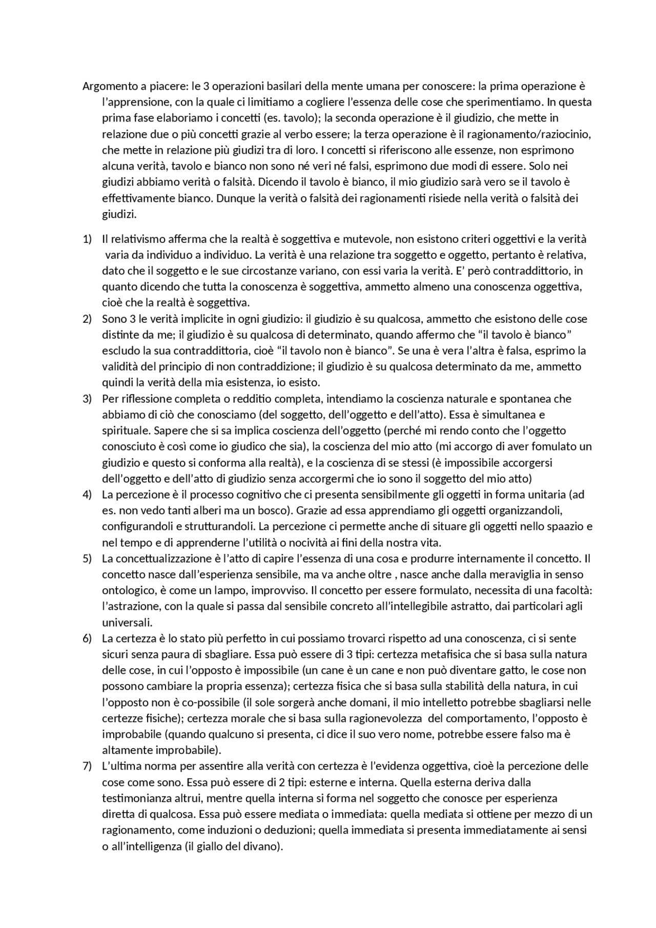 Domande Di Autovalutazione Per Teoresi Ed Etica Docsity