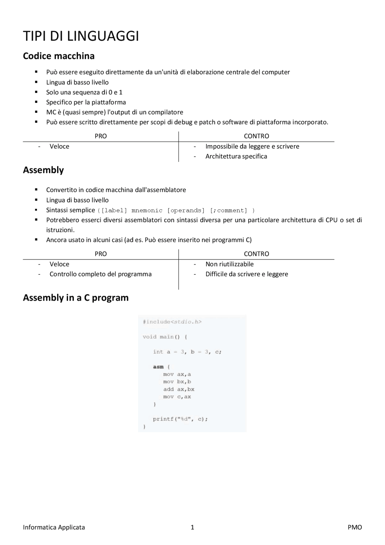 Programmazione E Modellizzazione Ad Oggetti Docsity