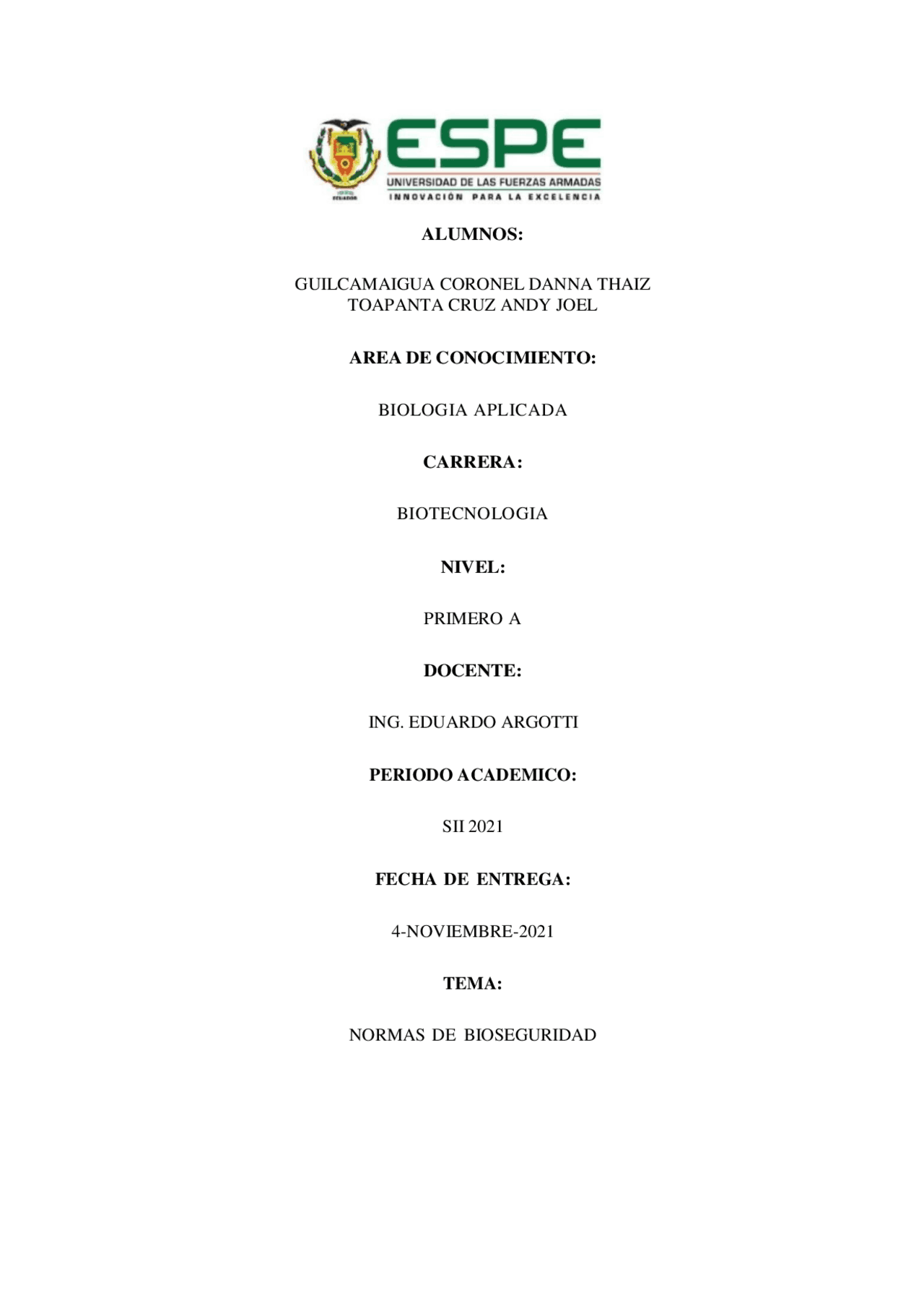 Normas De Bioseguridad Docsity
