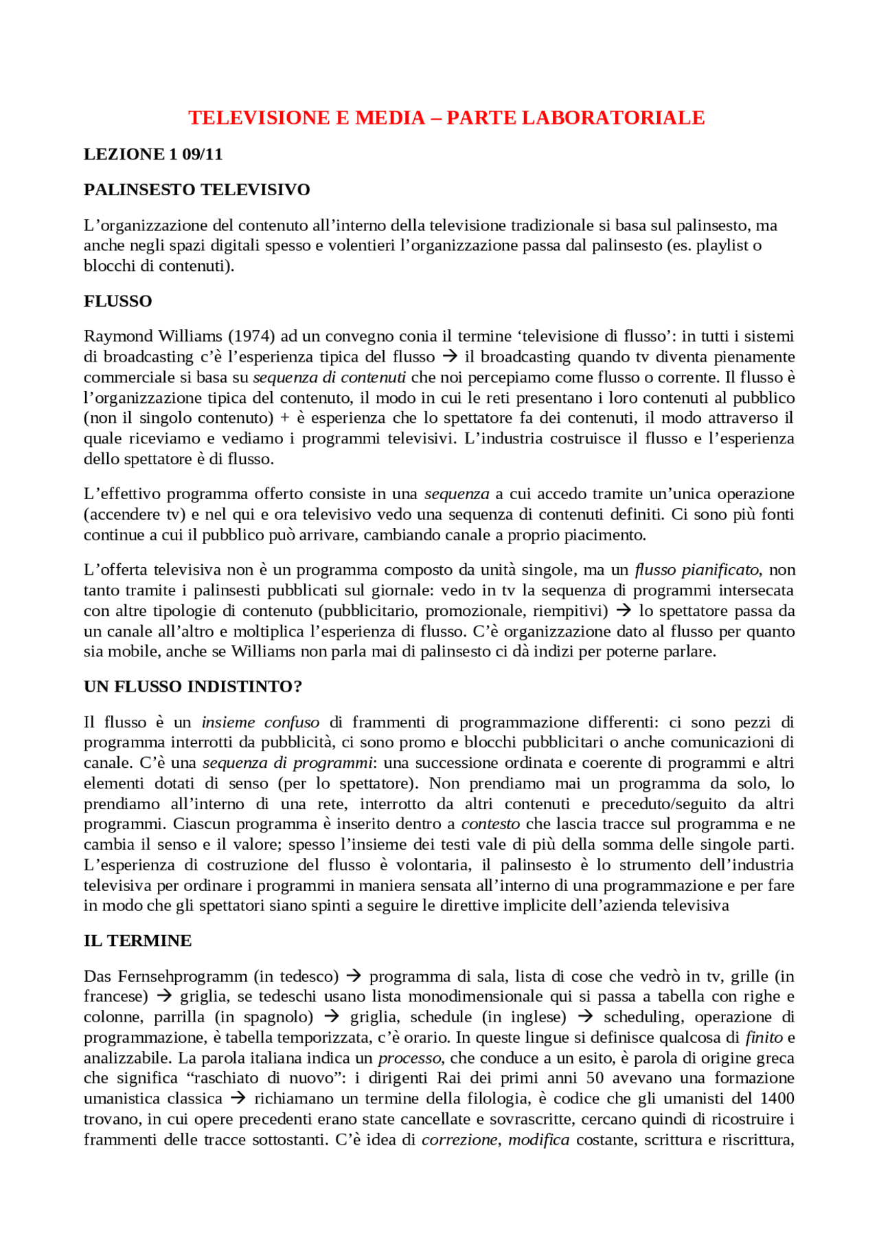 Appunti Modulo Ii Storia Della Radio E Della Televisione Docsity