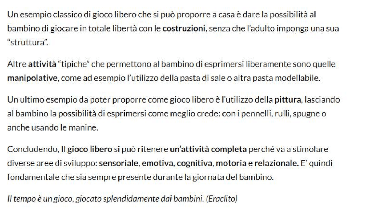 Il Gioco Libero Appunti Di Approfondimento Docsity