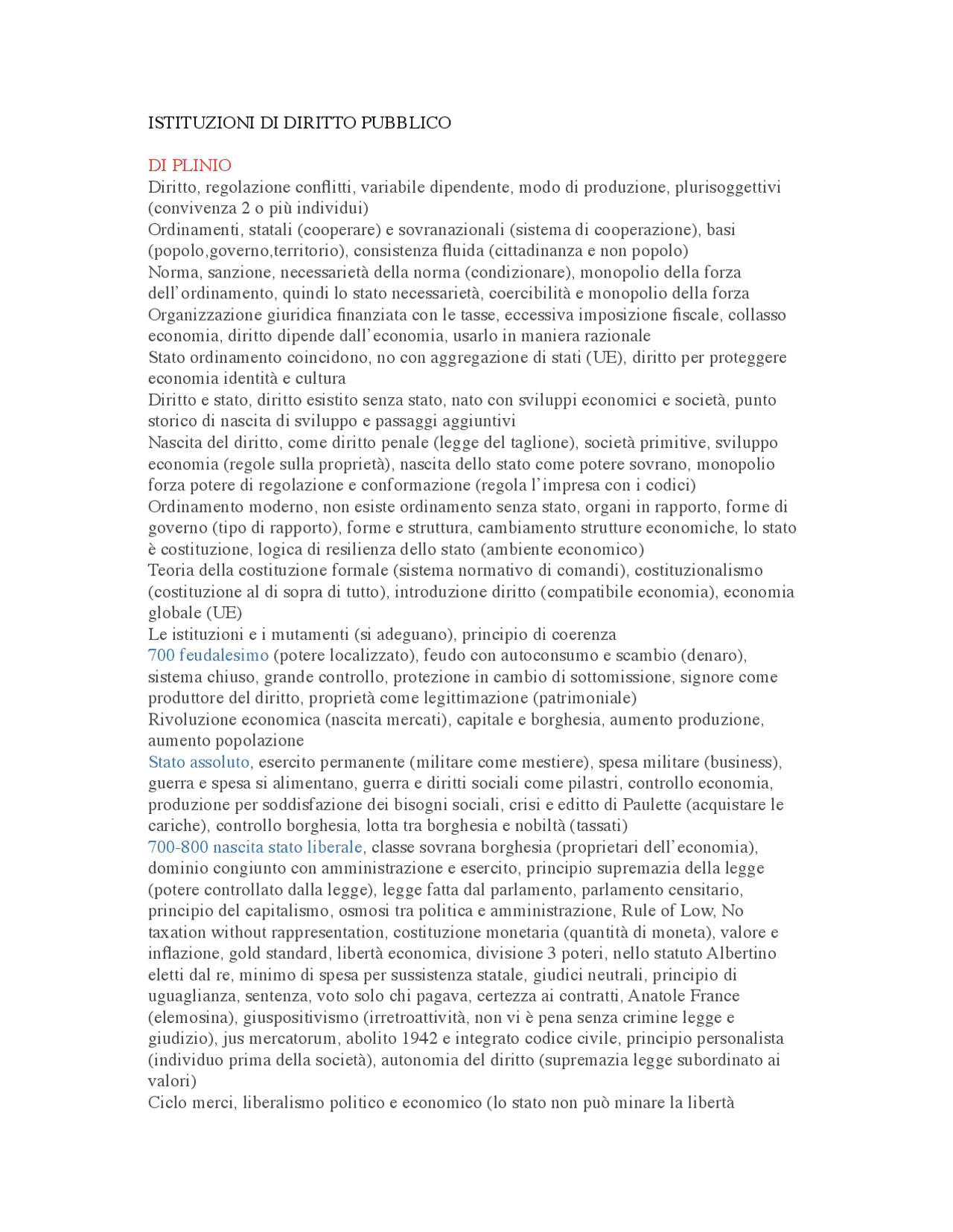 Appunti Di Istituzione Di Diritto Pubblico Docsity