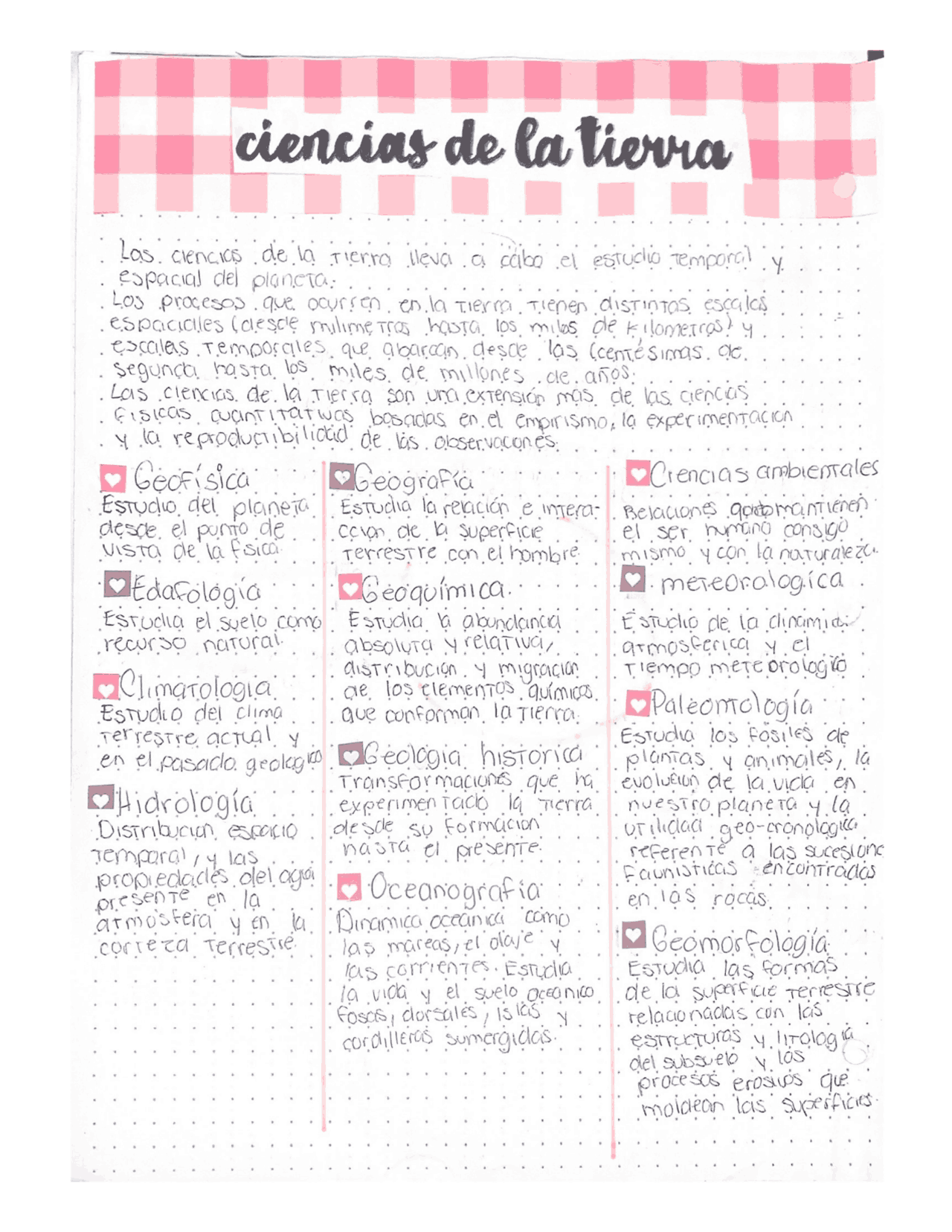 Ciencias de la tierra y tierra primigenia - Docsity