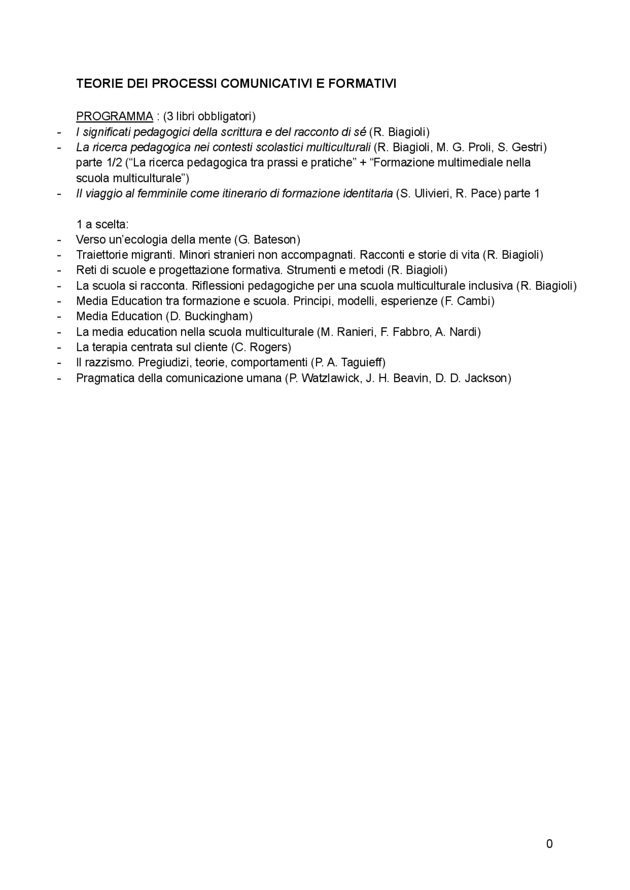 Appunti Spiegazioni Slide Biagioli Docsity
