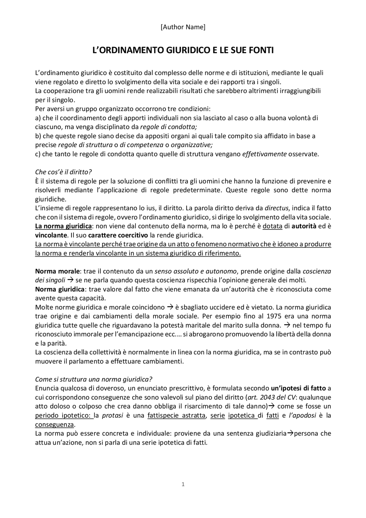 Istituzioni Di Diritto Privato Docsity