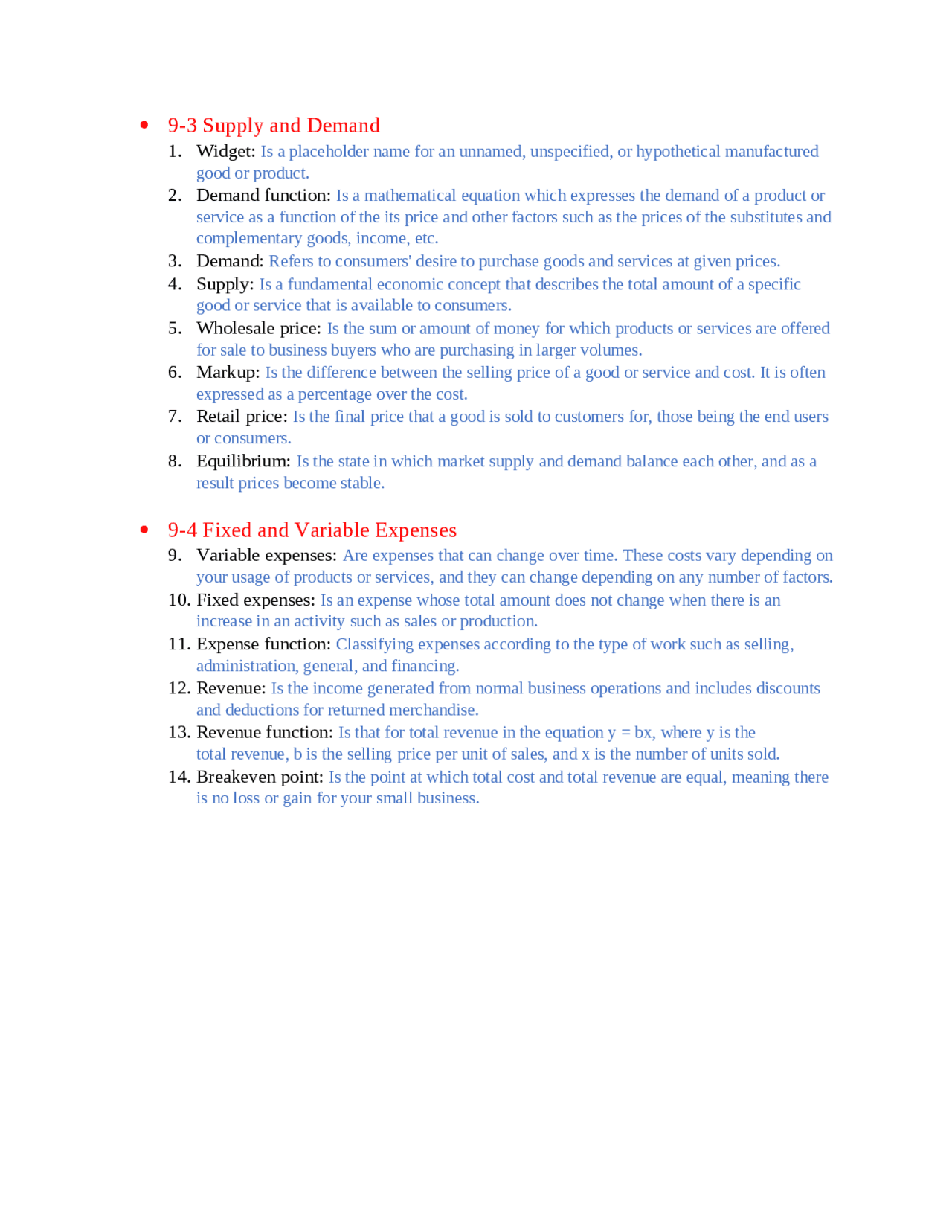 Financial Algebra Keys - Docsity