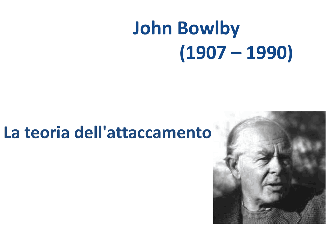 Slide John Bowlby Complete Docsity