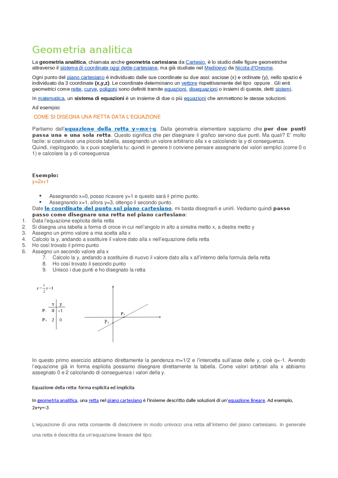Appunti Di Geometria Analitica Docsity