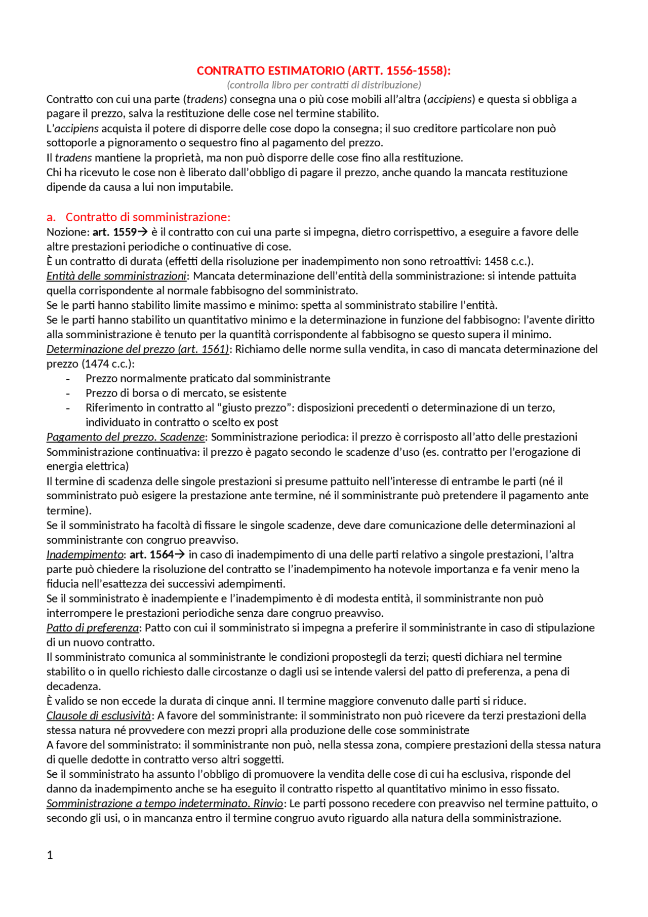 Slide Contratti Diritto Commerciale Docsity