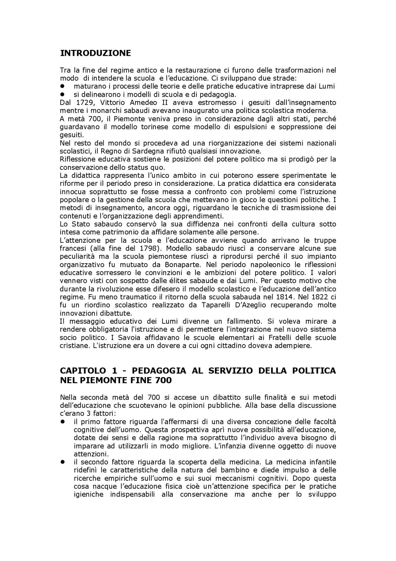 Educare all'obbedienza - Docsity