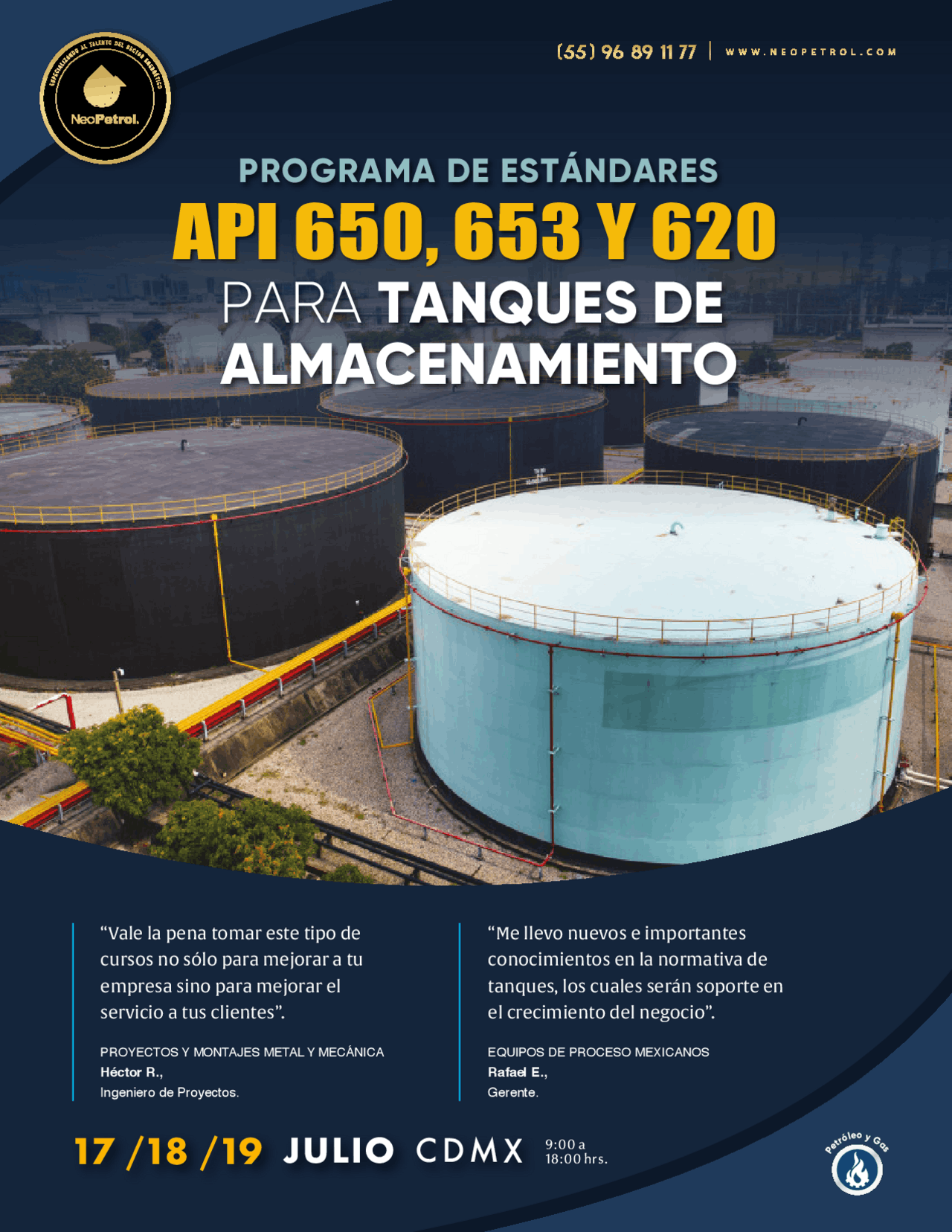 API 653, aplicación, revisión, relocalización y mantenimiento - Docsity