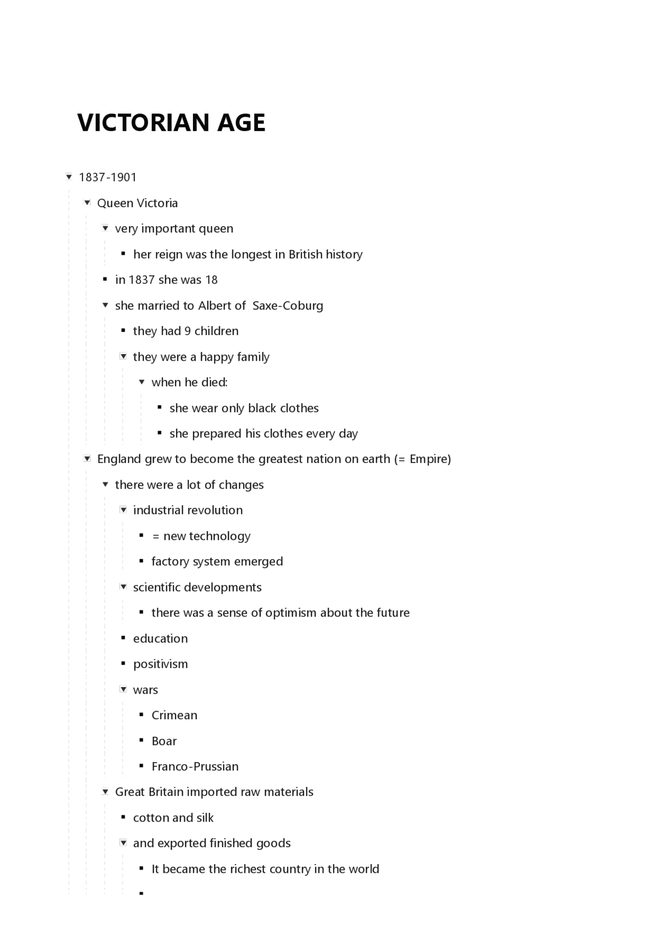 Schema Sulla Victorian Age Docsity