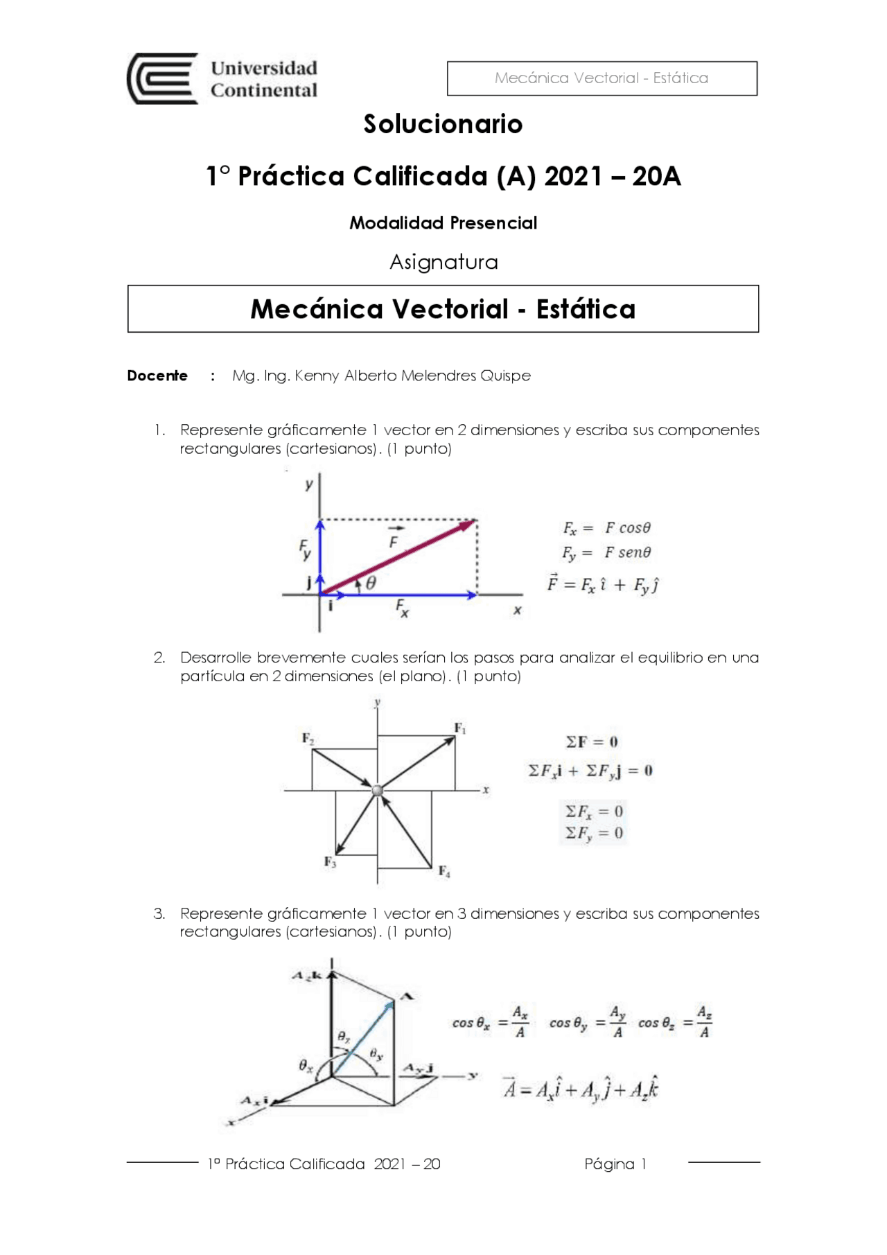 Primer Examen De La Universidad Continental Docsity