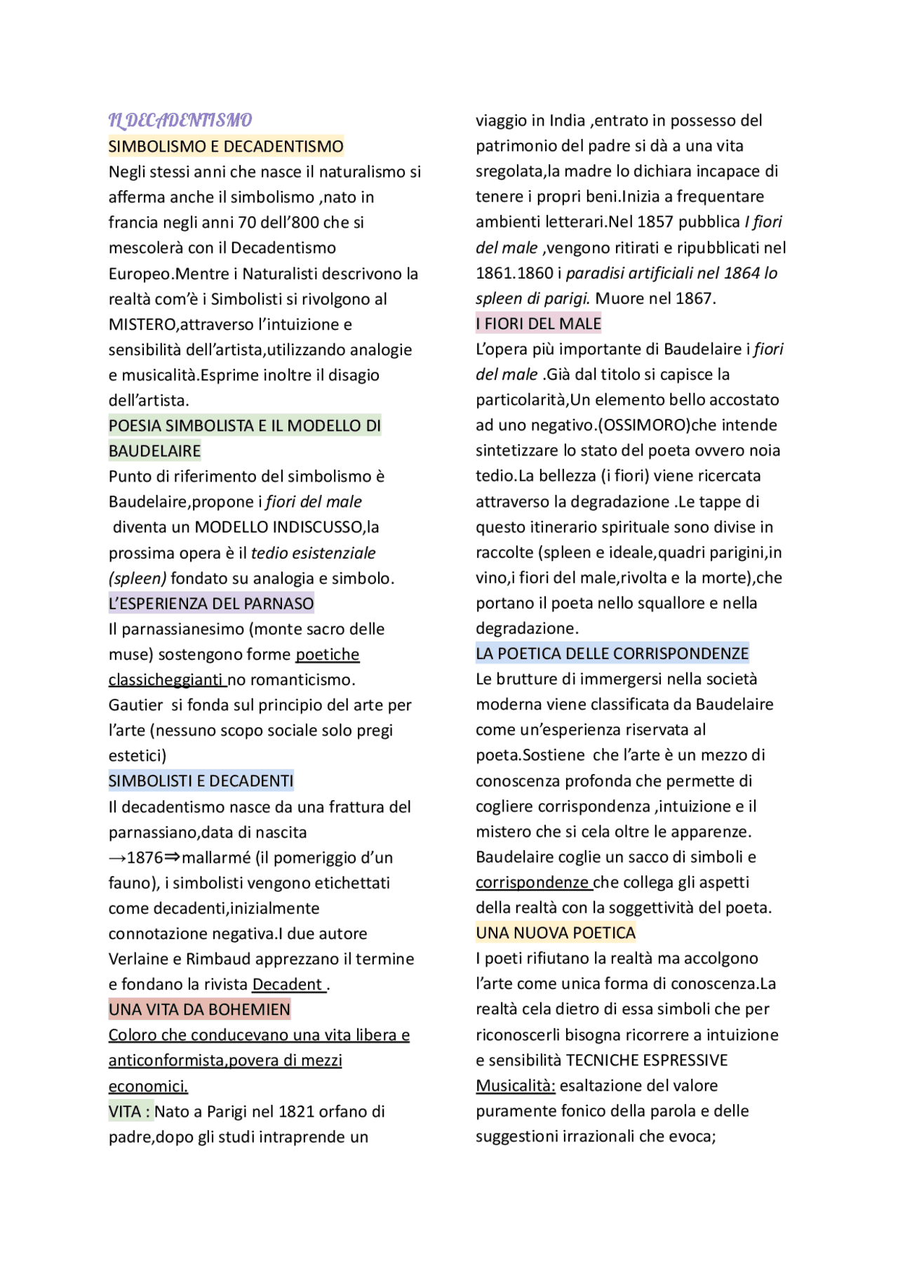 Verismo E Naturalismo Docsity