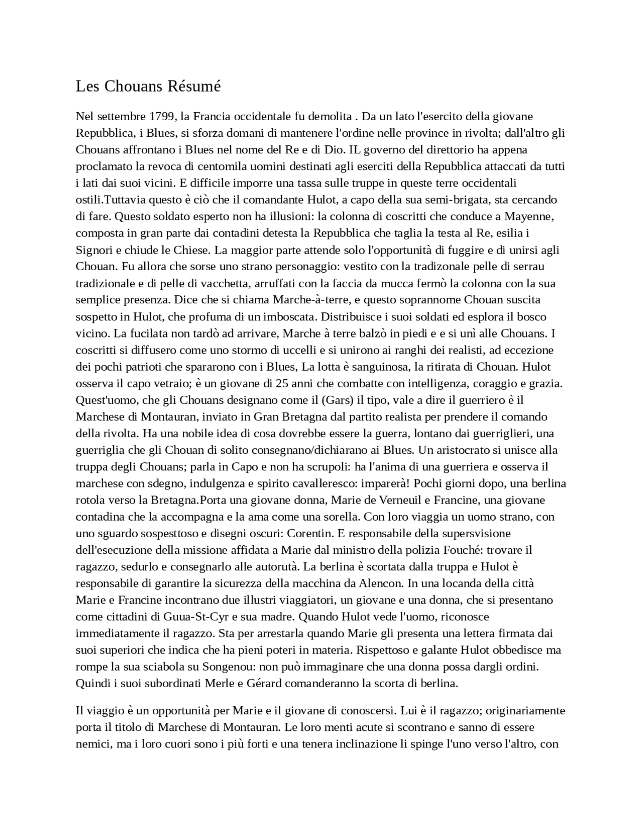 Riassunto Di Letteratura Francese Docsity
