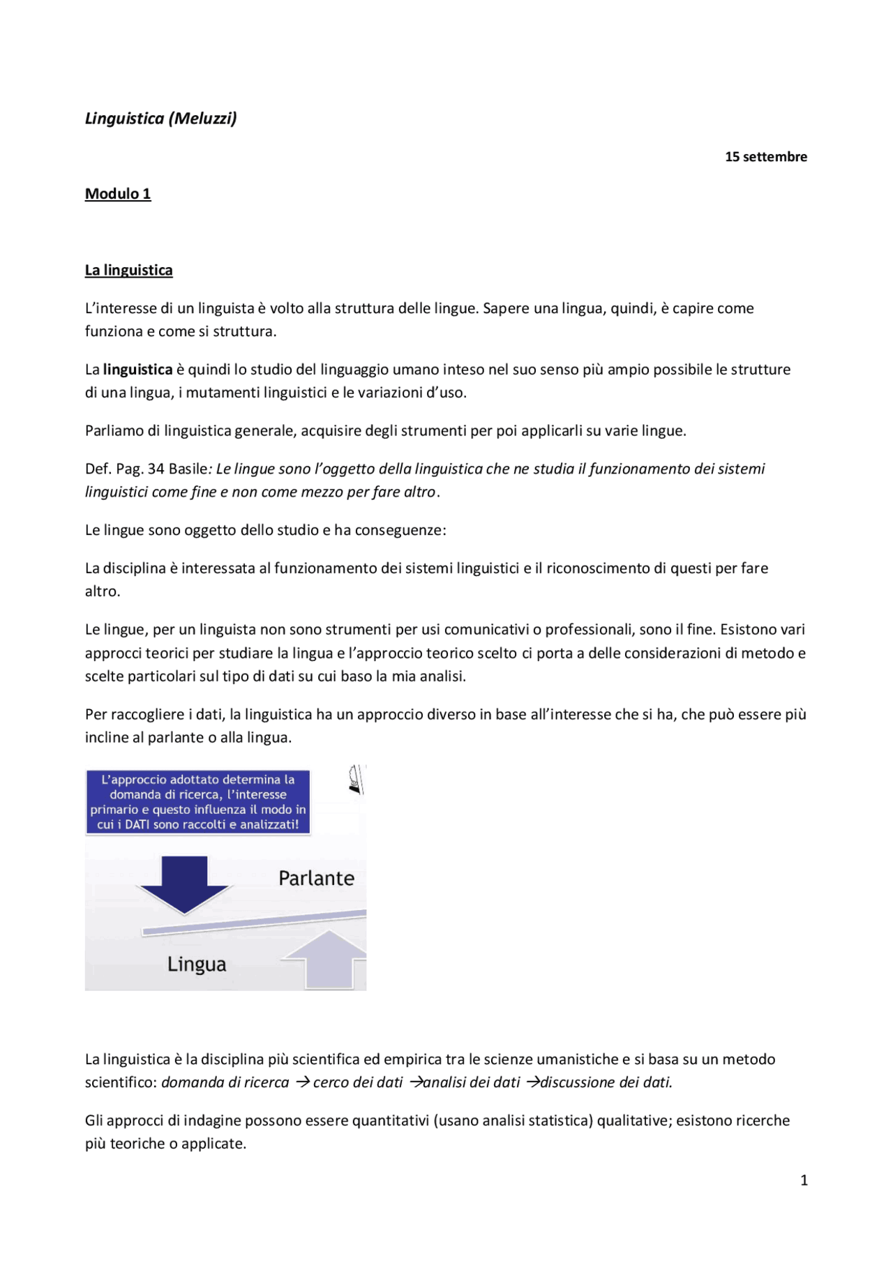 Appunti Corso Di Linguistica Generale Prof Meluzzi 9 Cfu Docsity