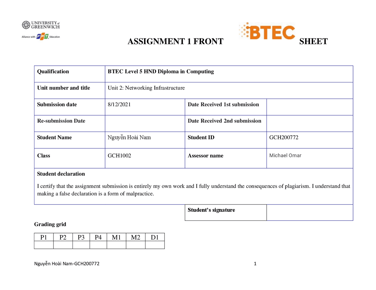 Assignment 2 Networking Docsity