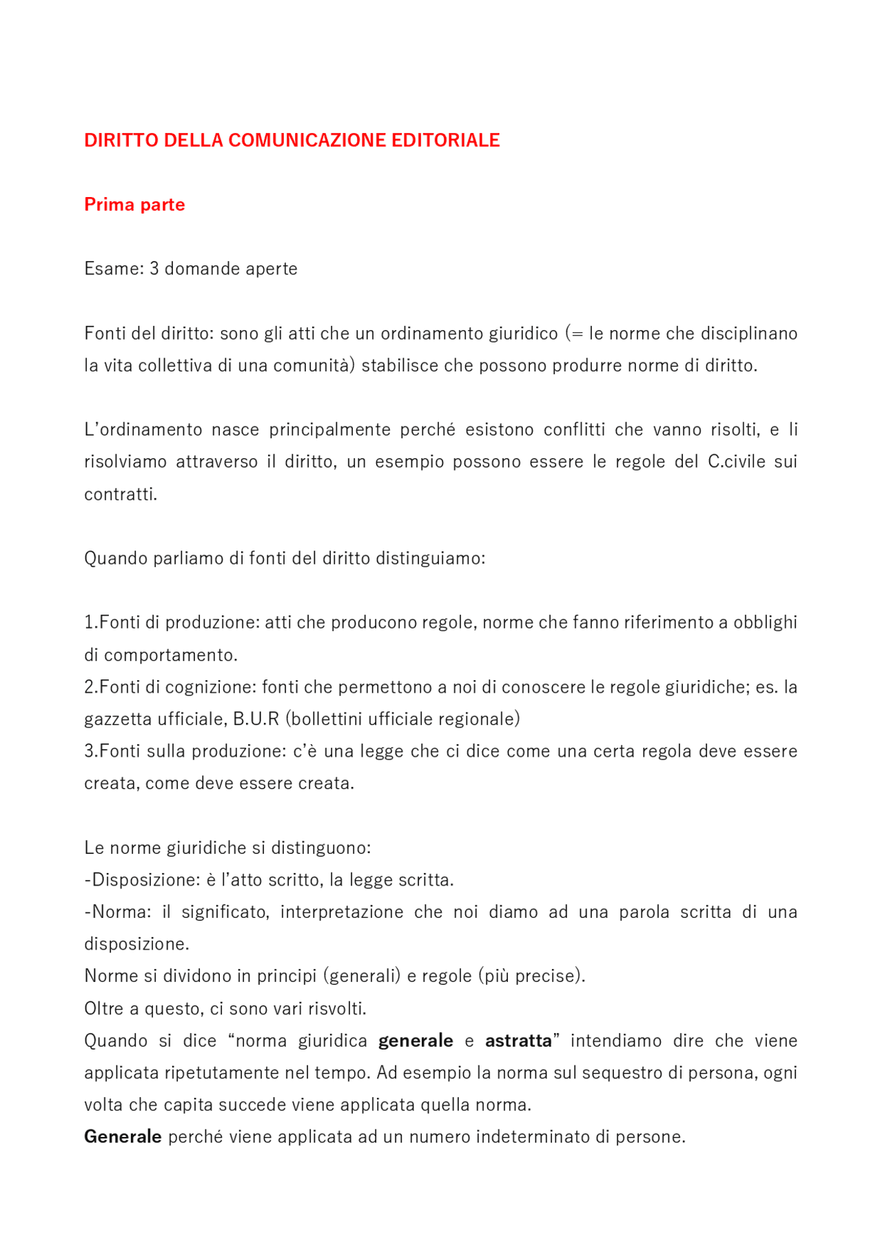 Diritto Della Comunicazione Editoriale Docsity