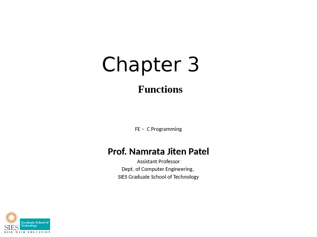 C Programming Concepts - Docsity