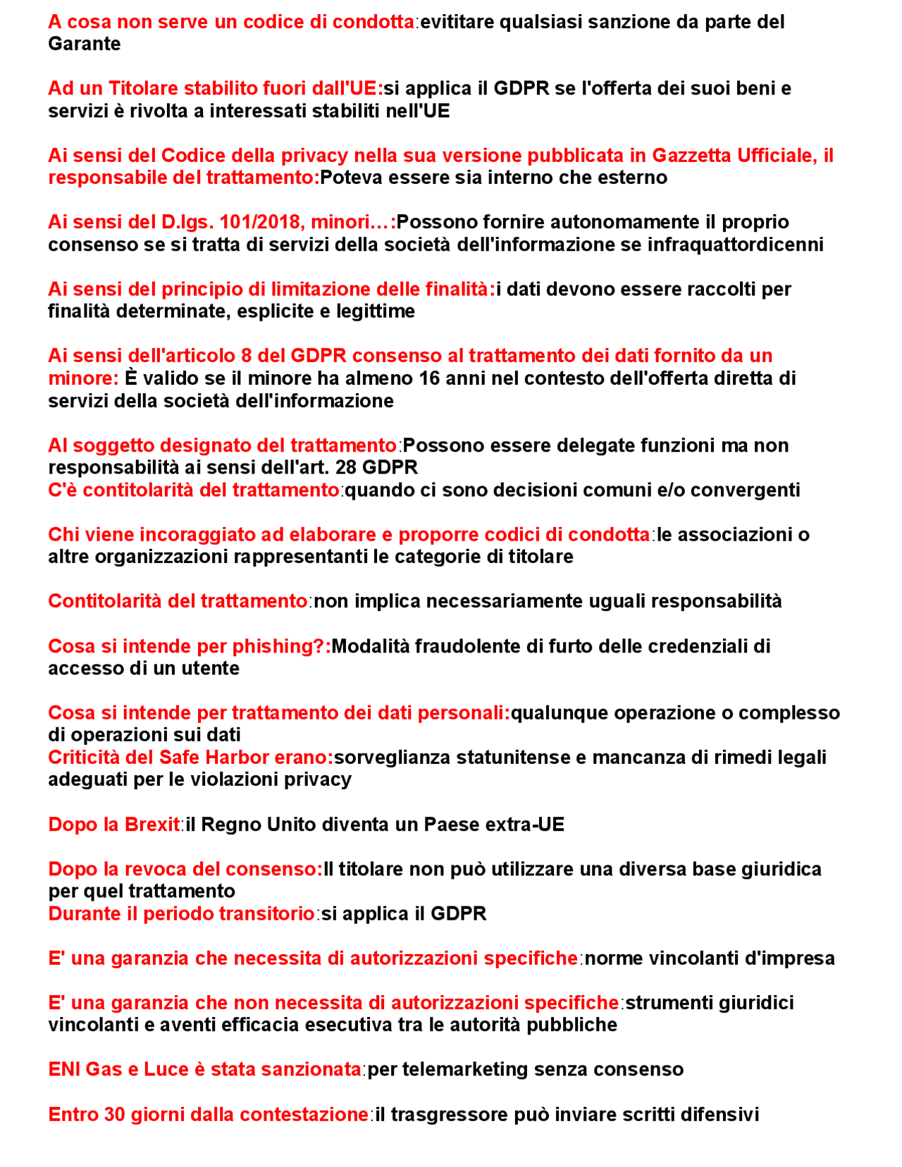 Diritto Della Privacy Docsity