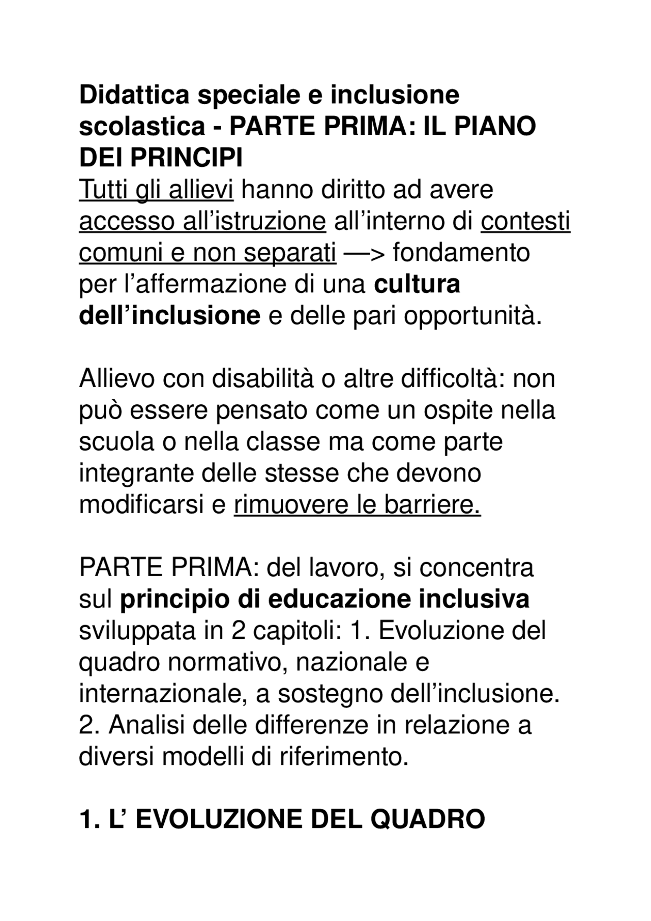 Didattica Speciale E Inclusione Scolastica Docsity