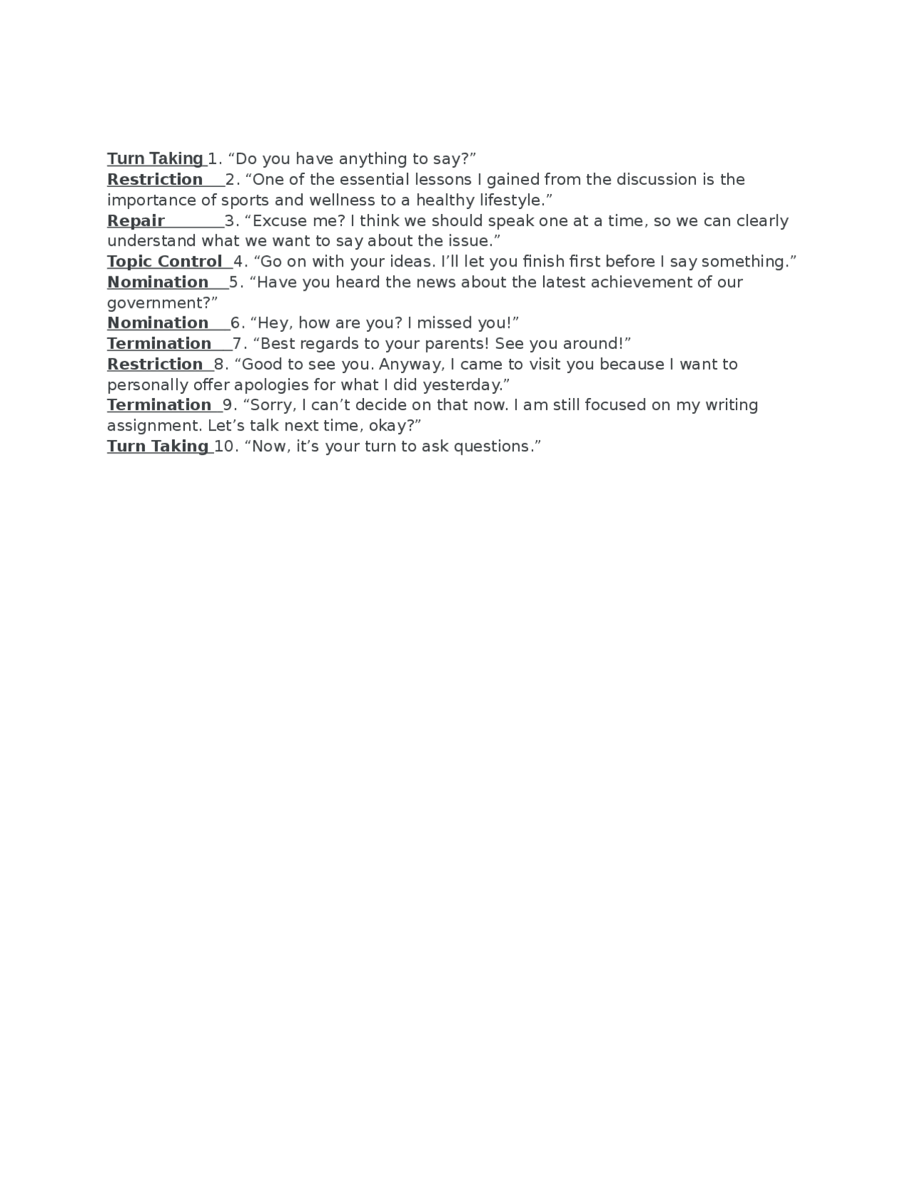 Communicative Strategy Docsity