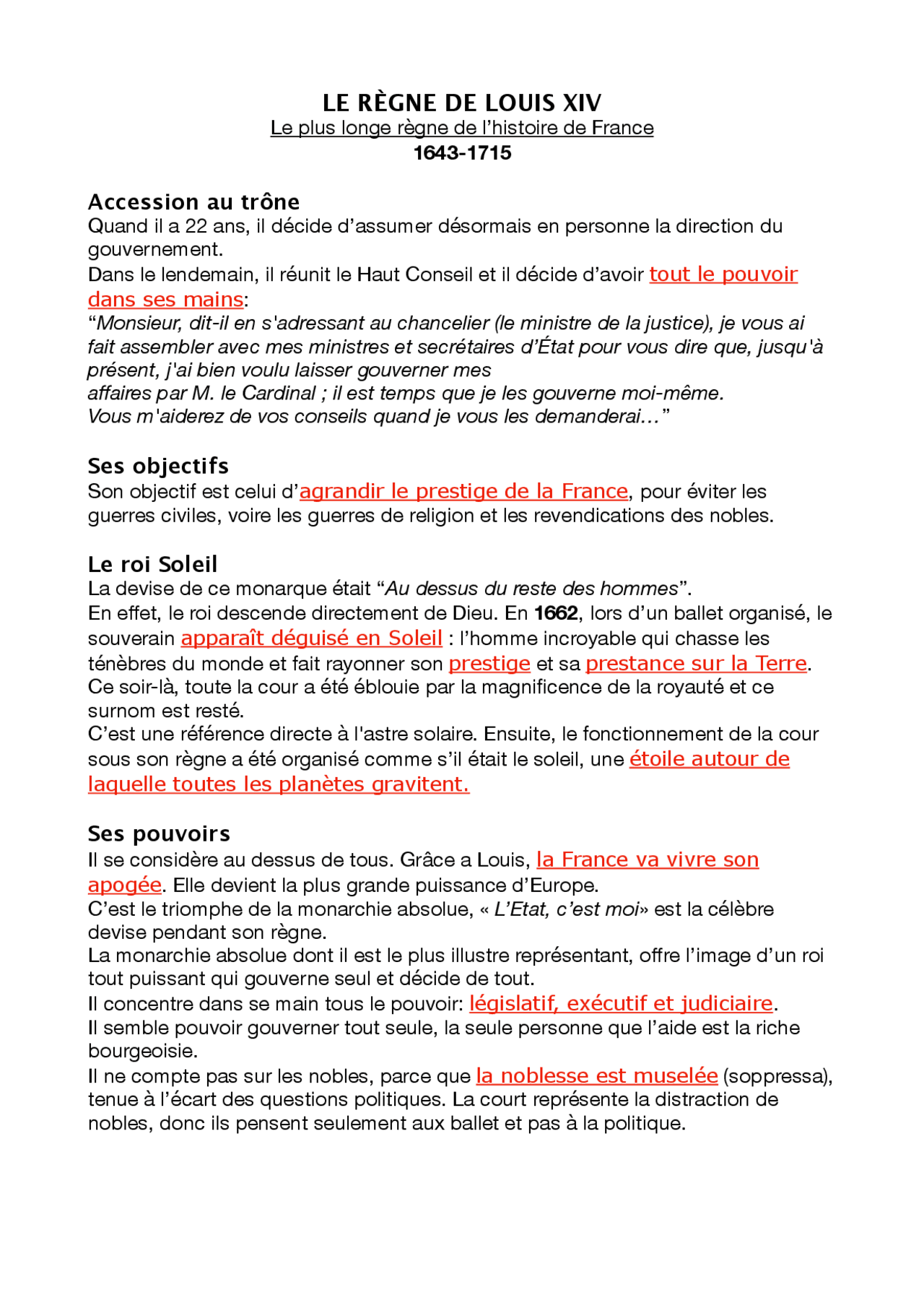 Dal Regno Di Luigi Xiv Alla Rivoluzione Francese Docsity
