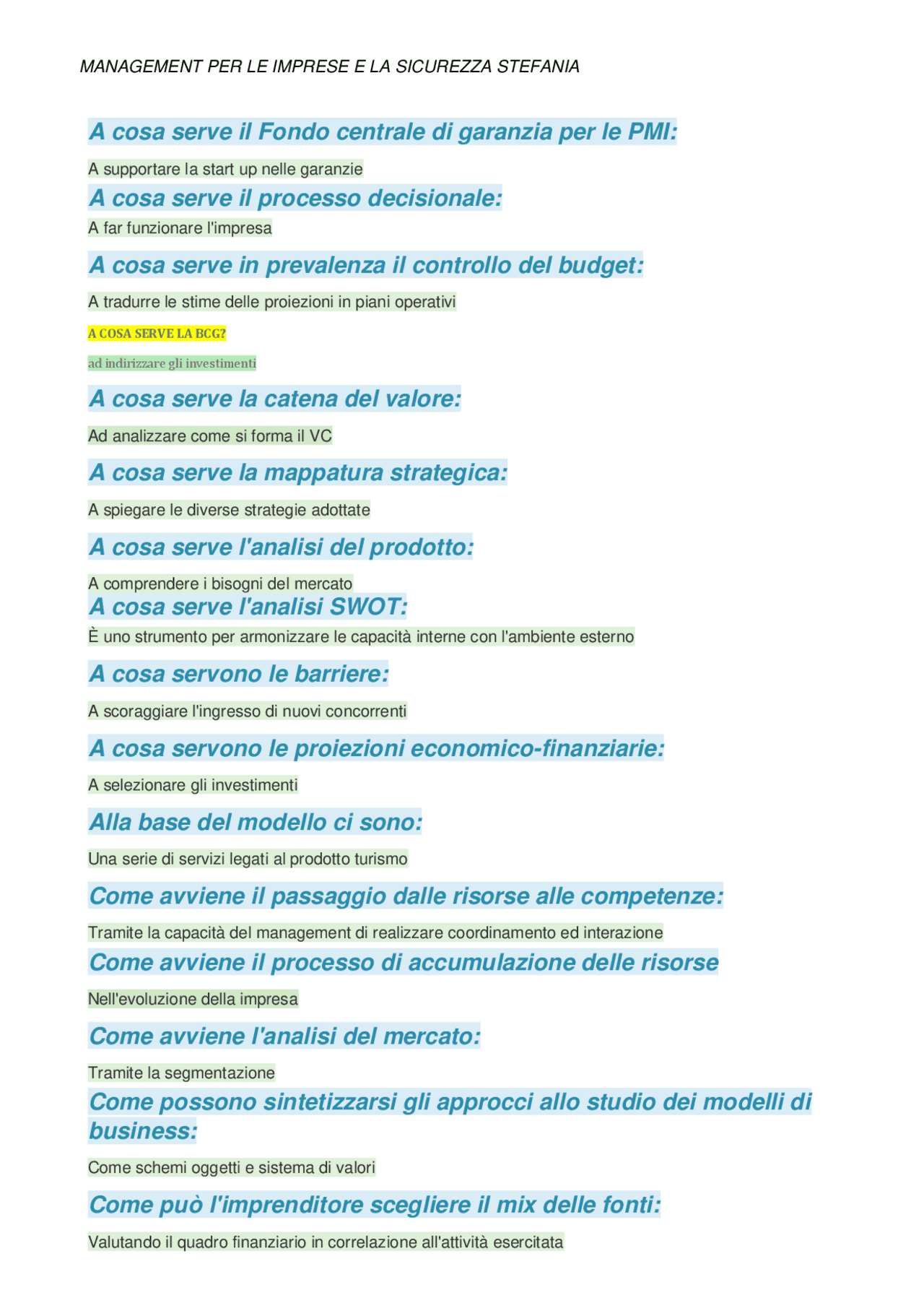Management L14 Mercatorum Docsity