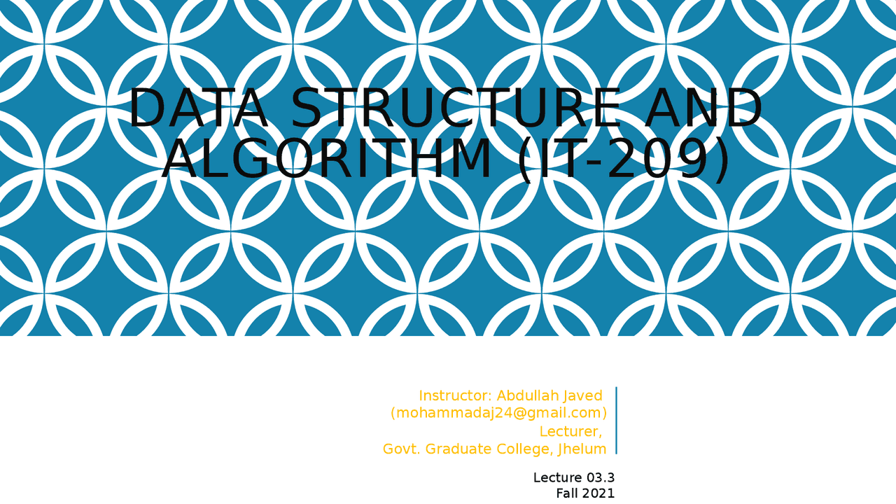 Data Structure And Algorithm Docsity