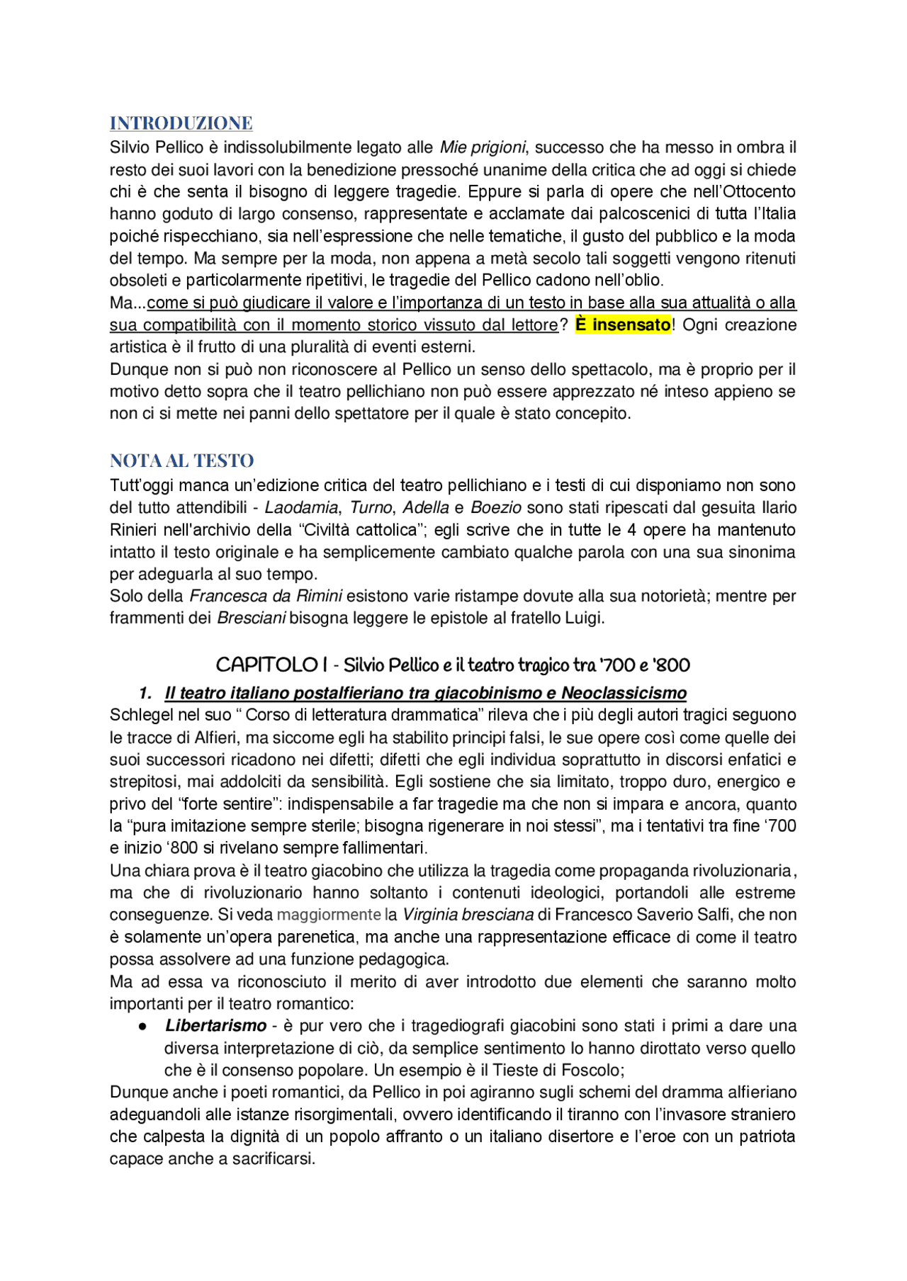 Riassunto Sullorme Degli Eroi Docsity
