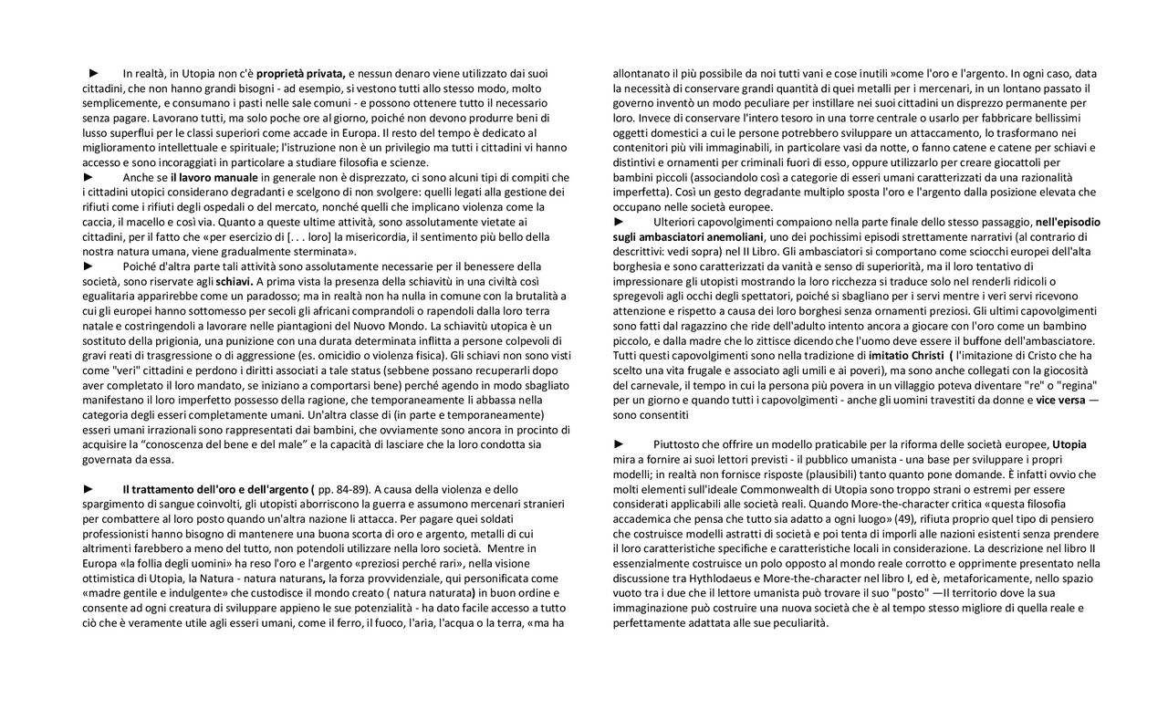 Utopia Thomas More Temi Docsity